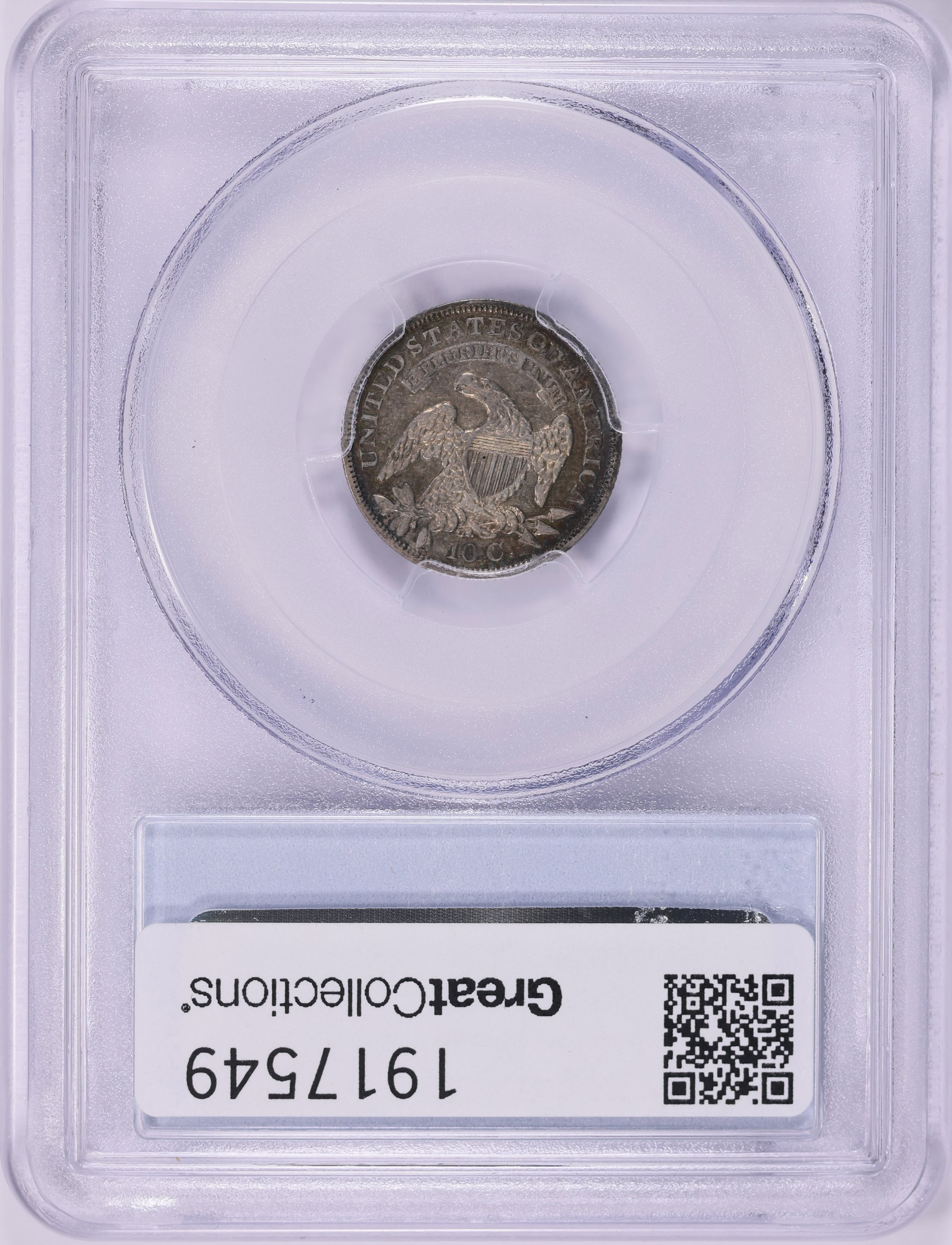 1837 Capped Bust Dime PCGS XF-45 (CAC Green) (Item 1917549 ...