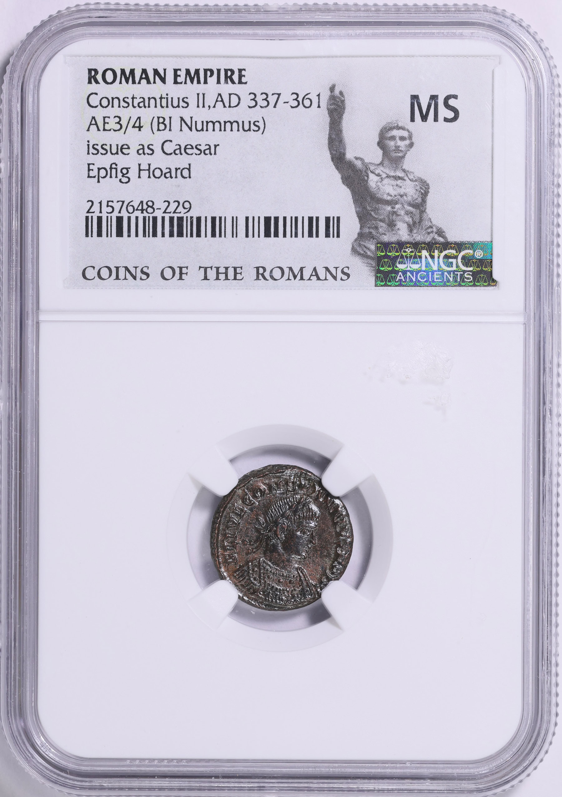 Ancient Roman Empire, Constantius II as Caesar (A.D. 337-361) AE3/4 (BI ...