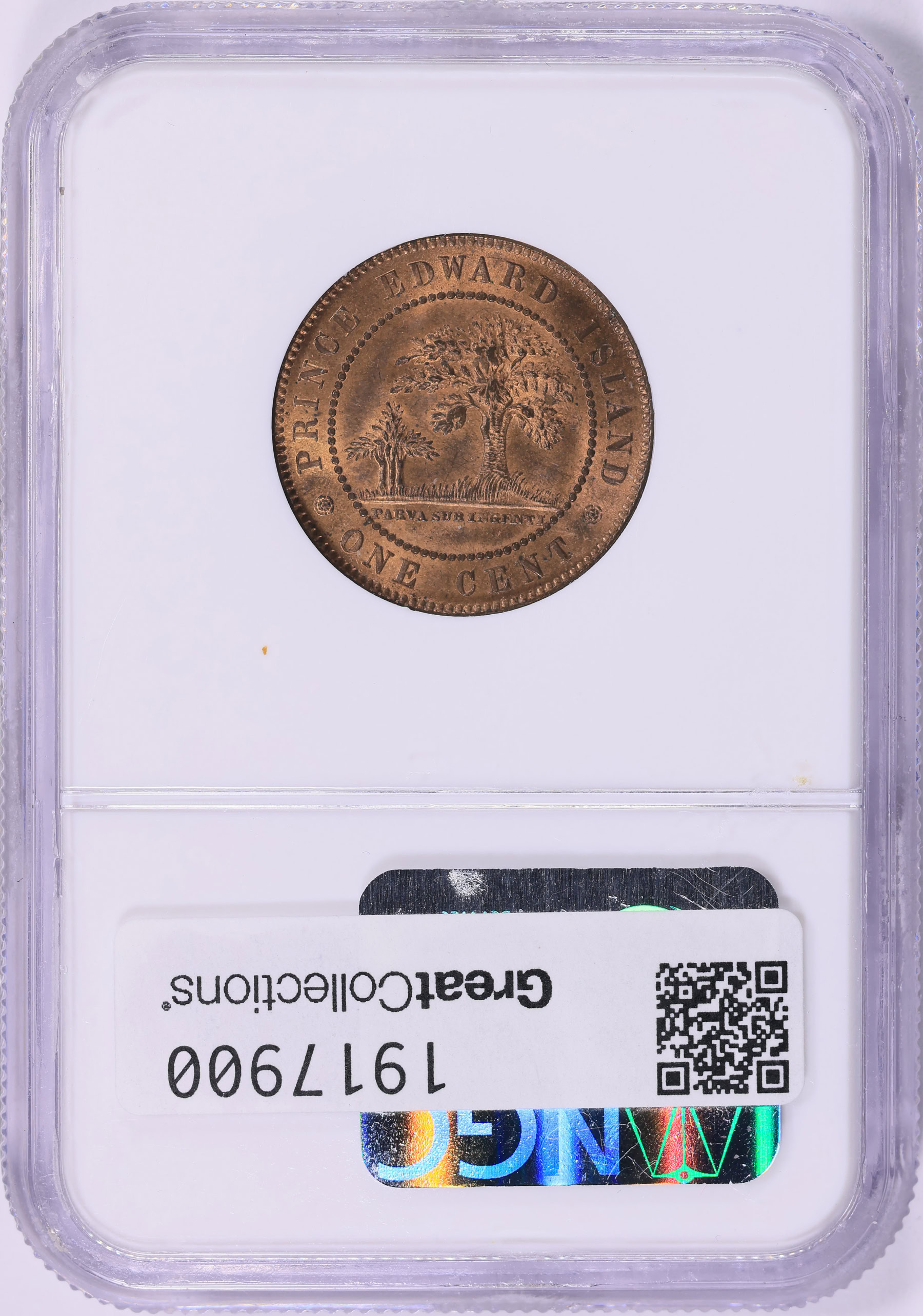 Canada - Prince Edward Island 1871 Cent Coin Alignment KM-4 NGC MS-65 ...