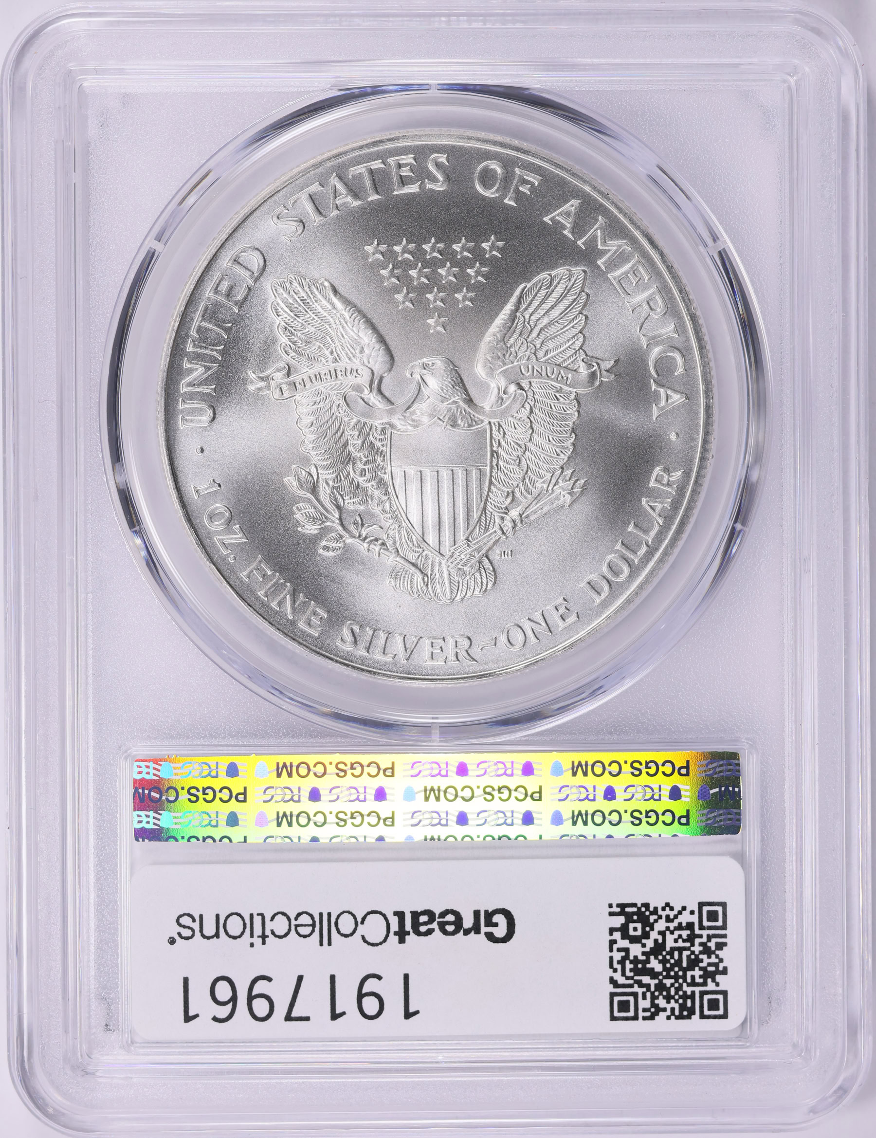 1995 $1 Silver Eagle PCGS MS-70 (Item 1917961) | GreatCollections Coin ...