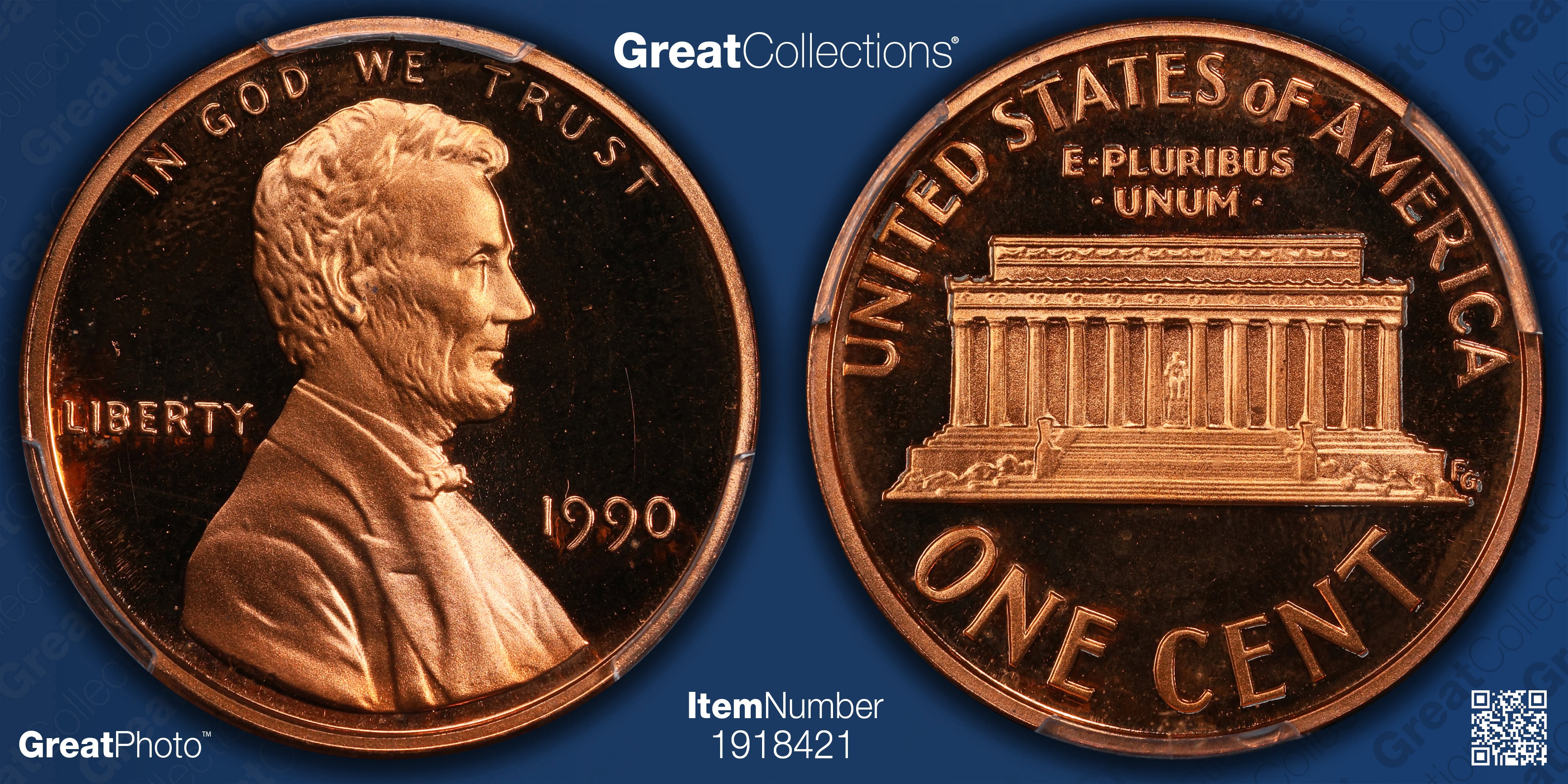 1990 Lincoln Cent No S FS-101 PCGS Proof-68 DCAM (Item 1918421 ...