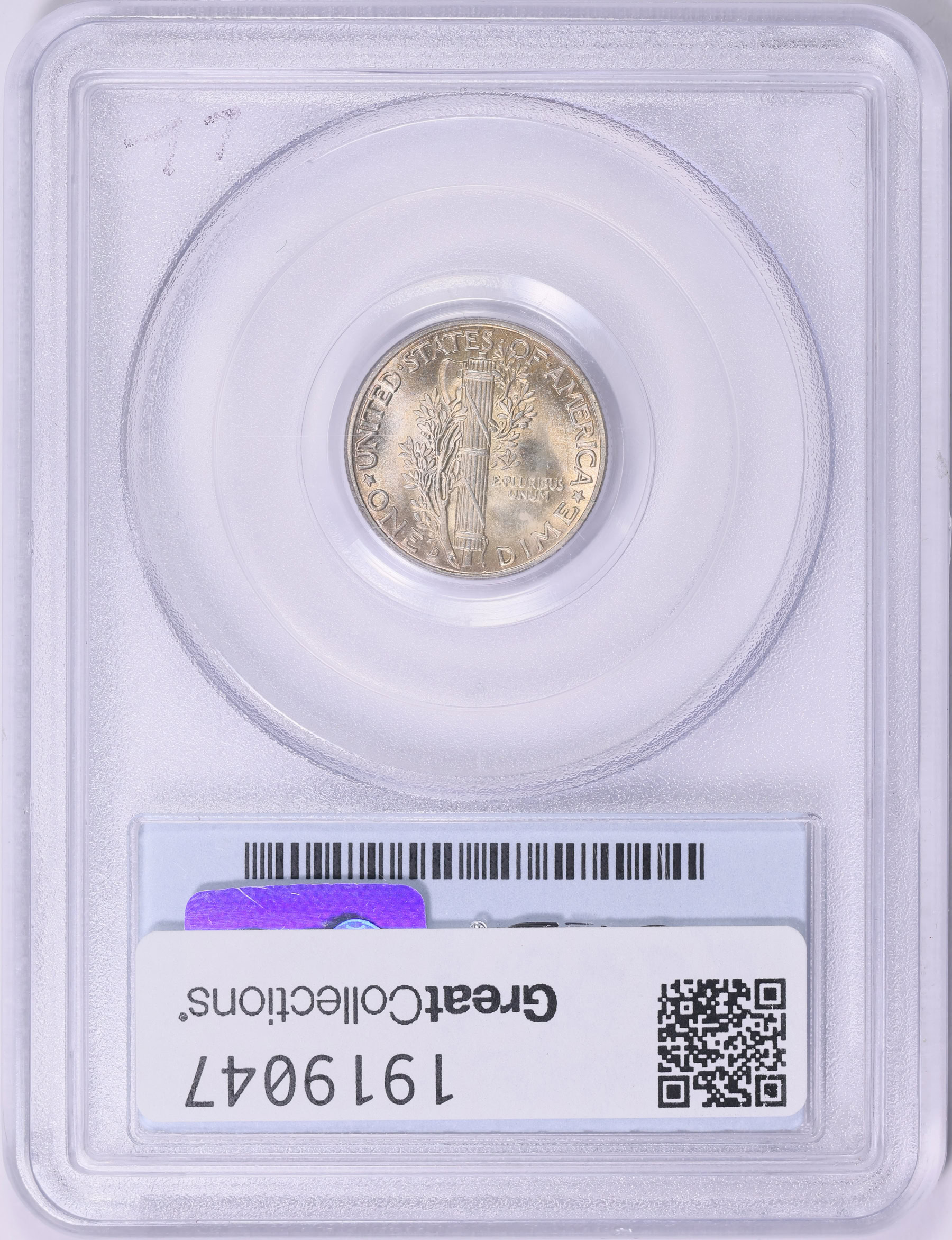 1939-D Mercury Dime PCGS MS-65 FB (Item 1919047) | GreatCollections Coin Auctions