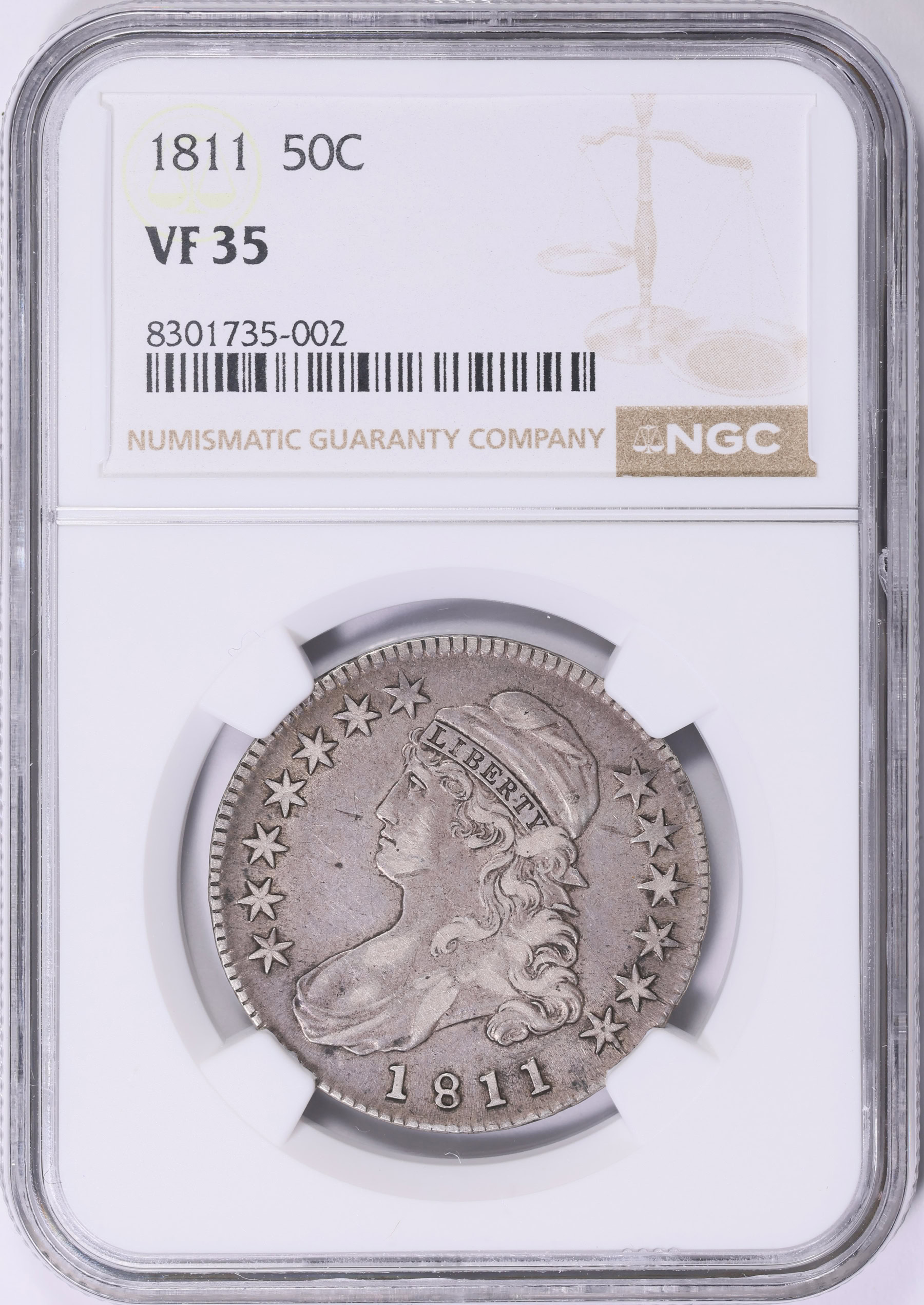 1811 Capped Bust Half Dollar NGC VF-35 (Item 1919094 ...