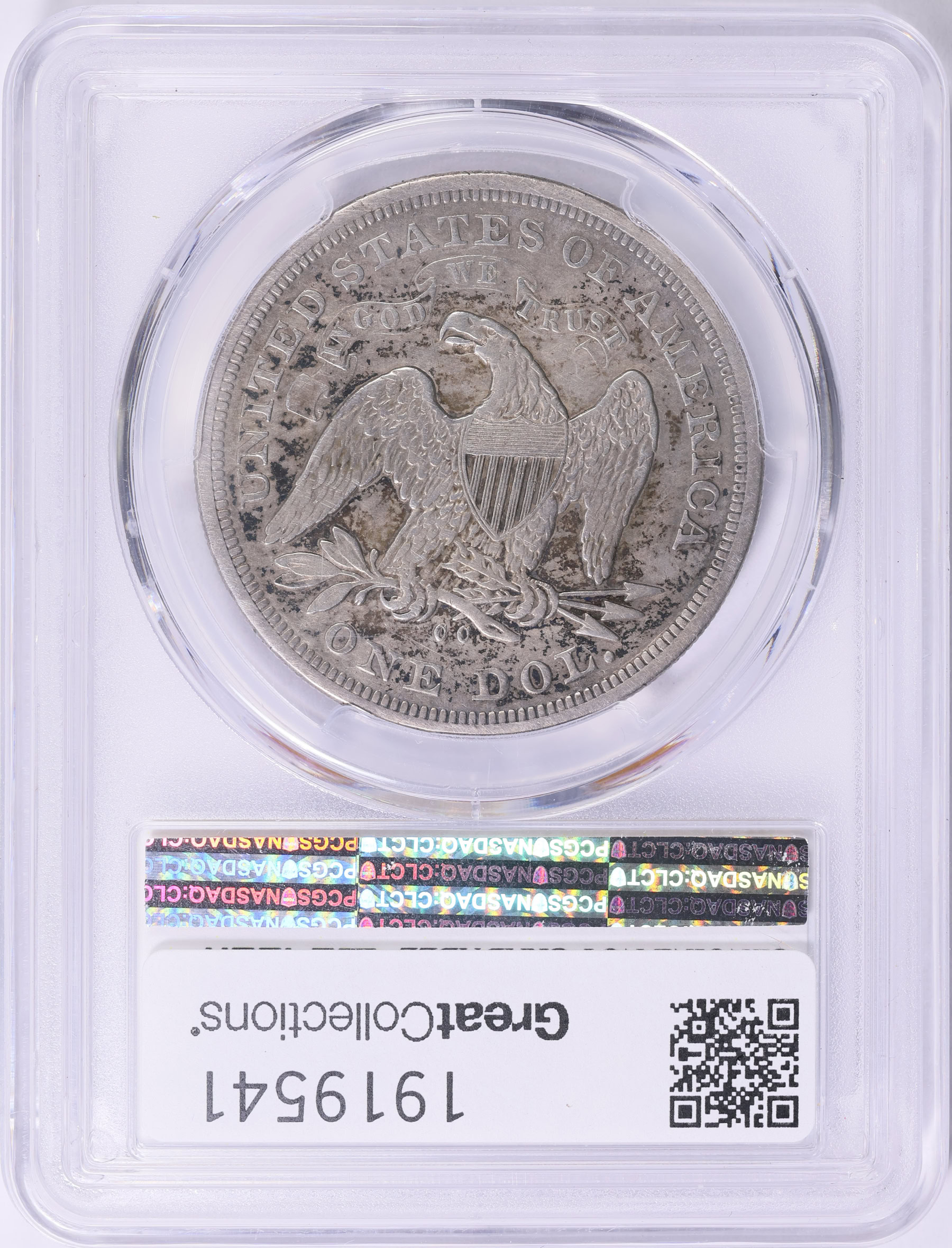 1871-CC Seated Liberty Silver Dollar PCGS Genuine VF Details (Item ...