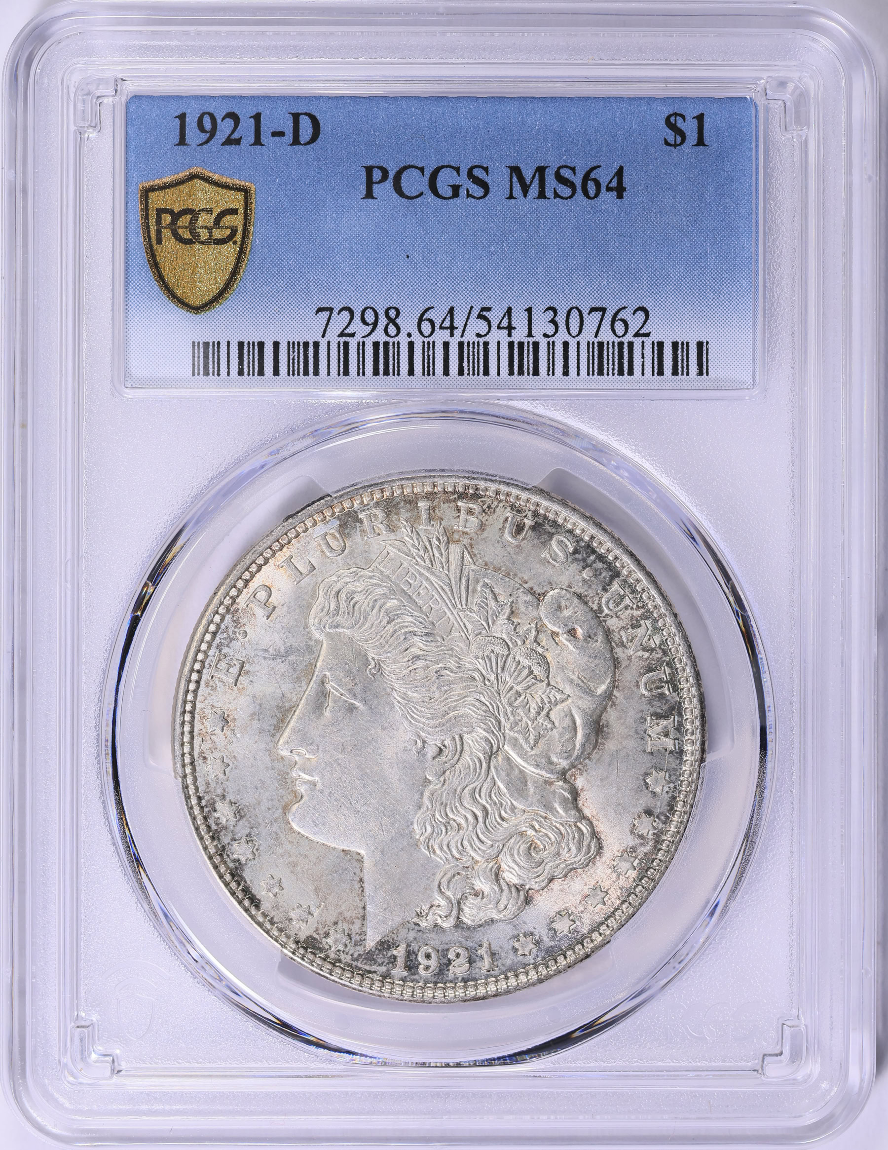 1921-D Morgan Silver Dollar PCGS MS-64 (Item 1919648) | GreatCollections Coin Auctions