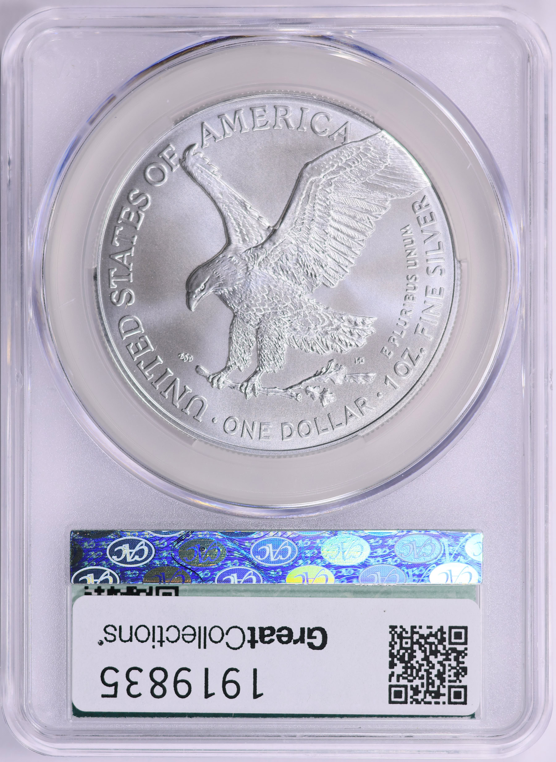 2024 $1 Silver Eagle First Delivery CACG MS-70 | CACG Cert #28122242 ...