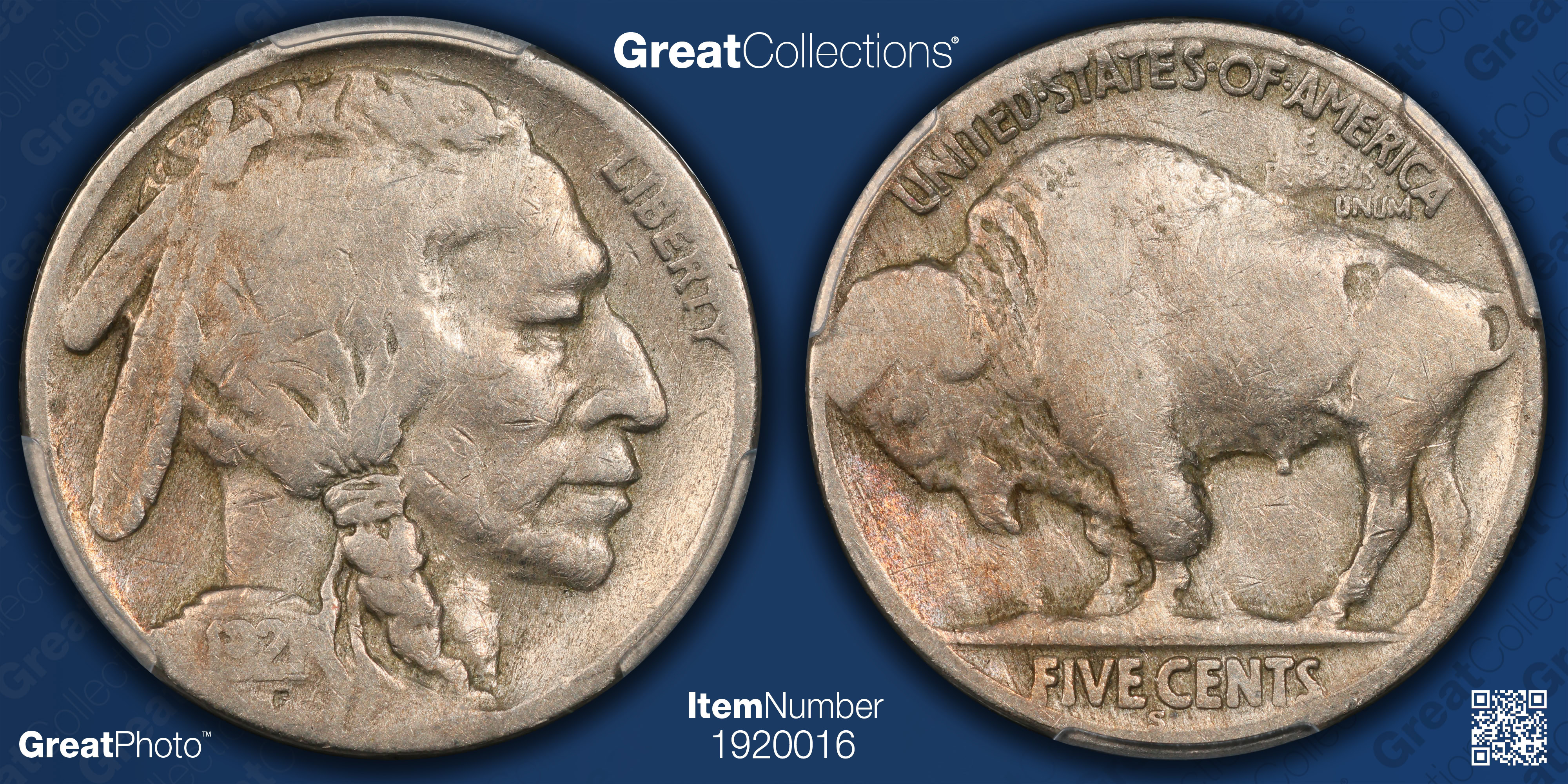 1921-S Buffalo Nickel 2 Feathers FS-401 (FS-016.635) PCGS VG-08 (Item ...