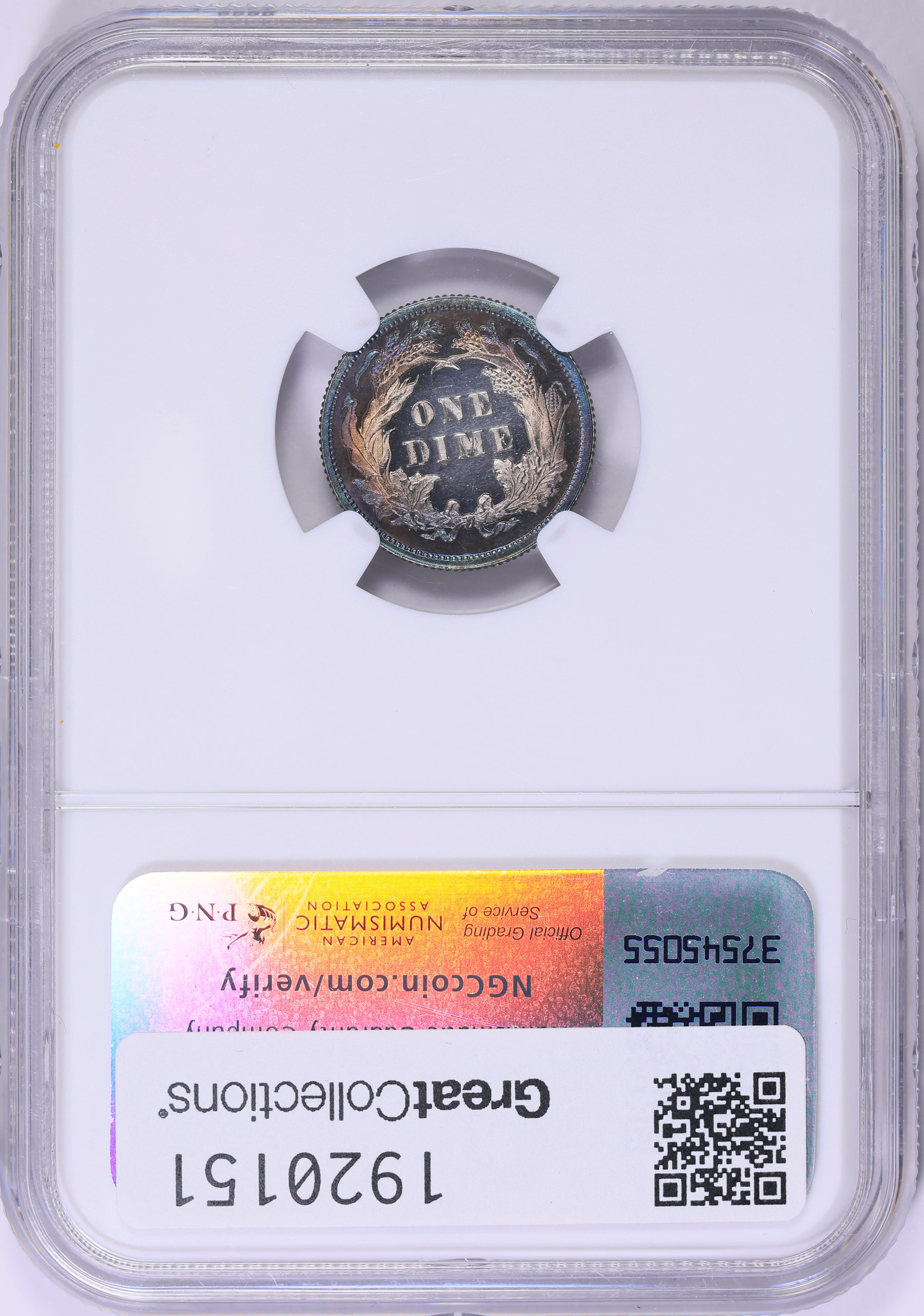 1882 Seated Liberty Dime NGC Proof Details (Item 1920151 ...