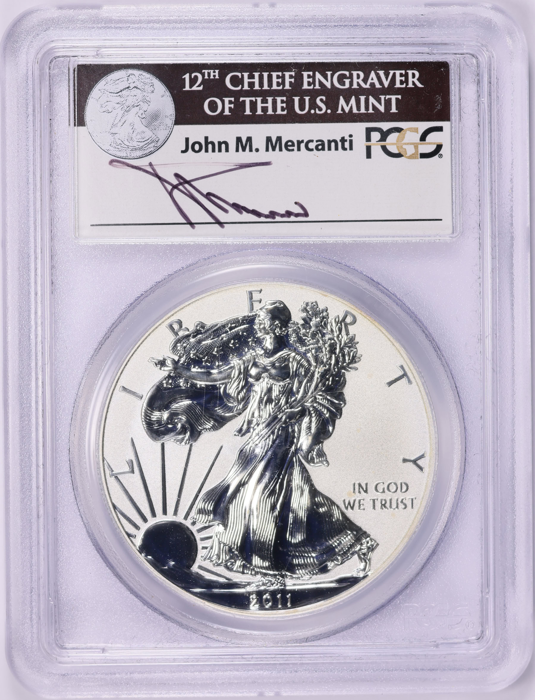 2011-P $1 Silver Eagle Reverse Proof 25th Anniversary First Strike PCGS ...