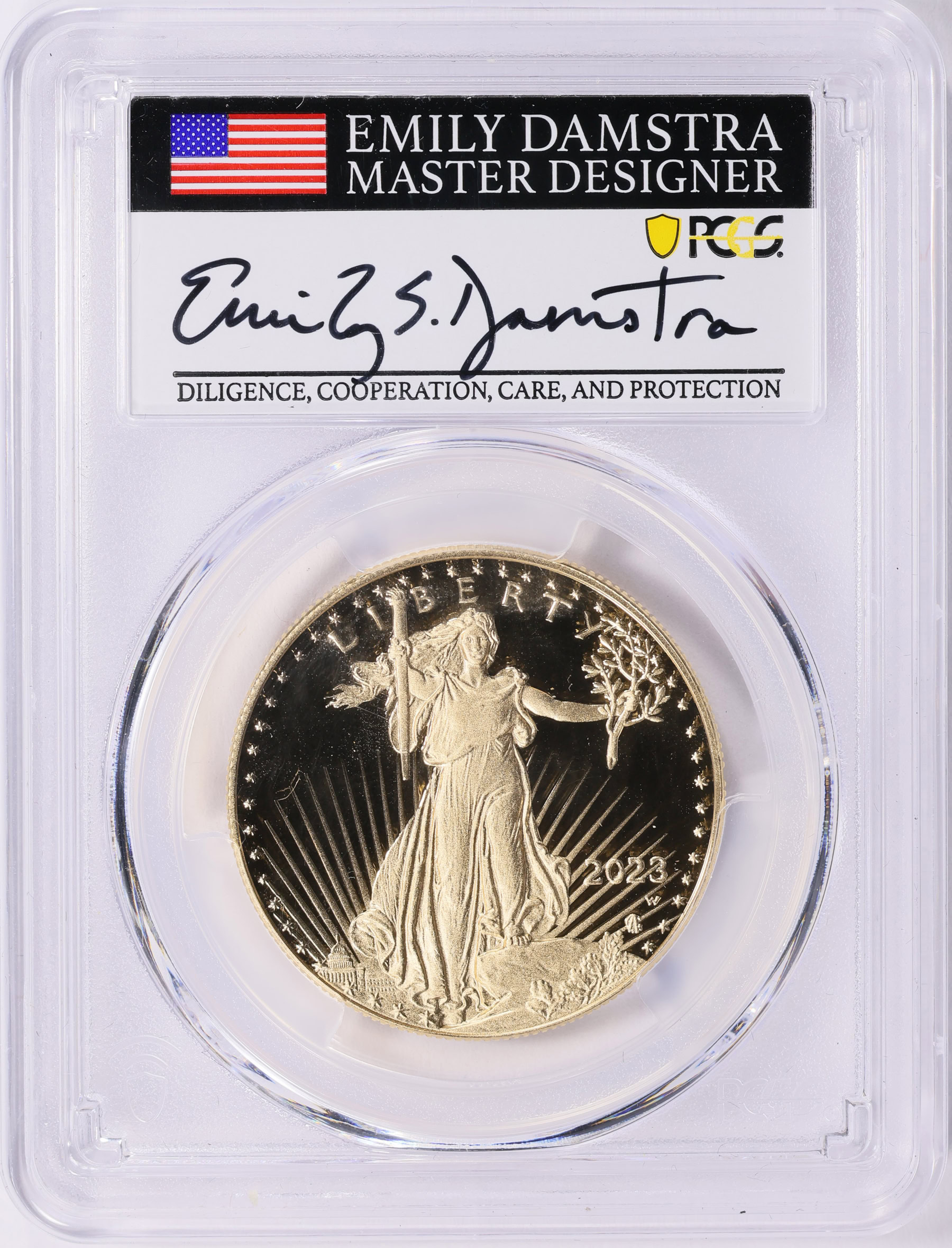 2023-W $50 One-Ounce Gold American Eagle Advanced Release PCGS Proof-70 ...
