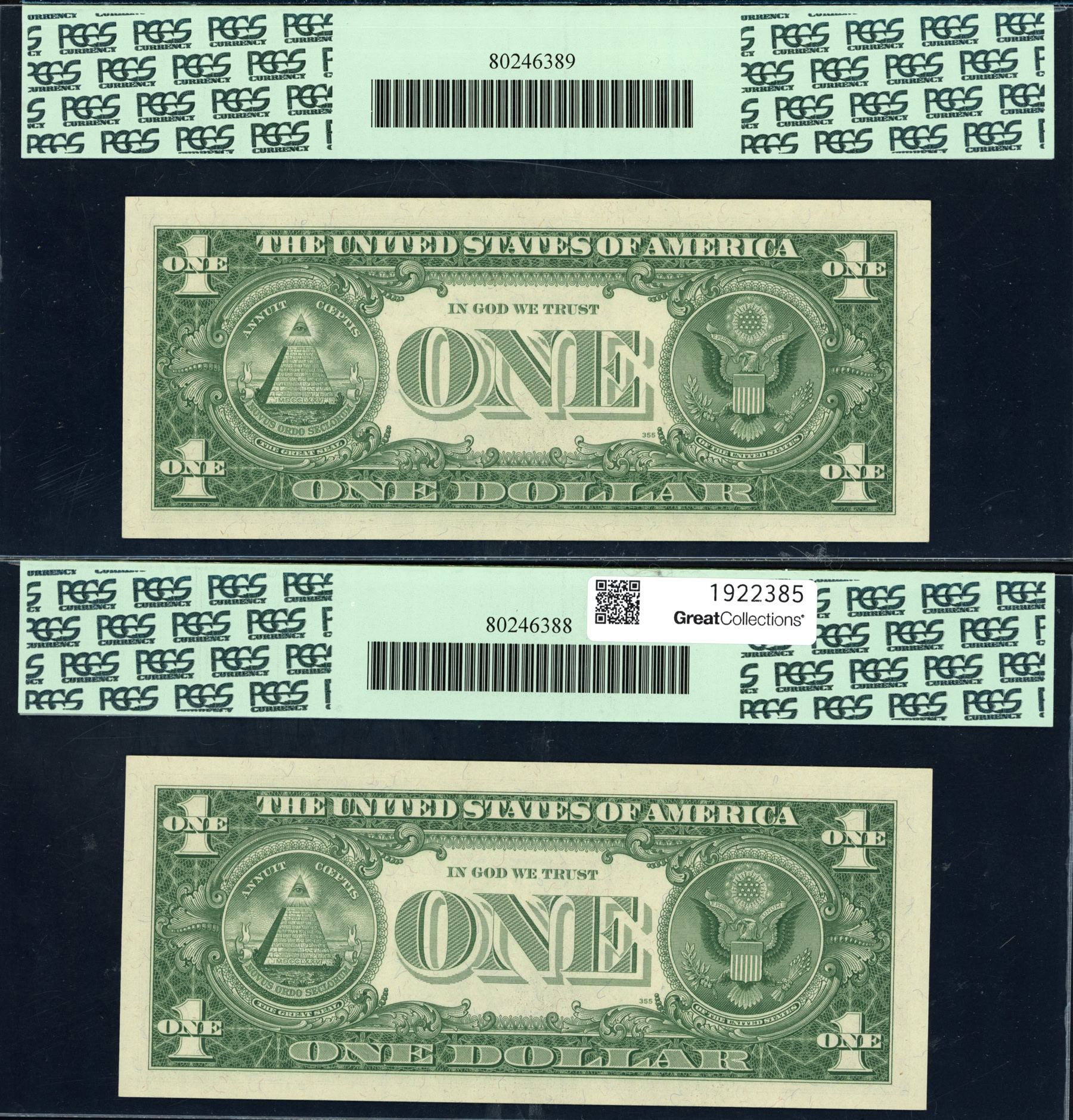 Fr. 1619 (ZA Block) 1957 $1 Silver Certificate Notes *Sequential Serial ...