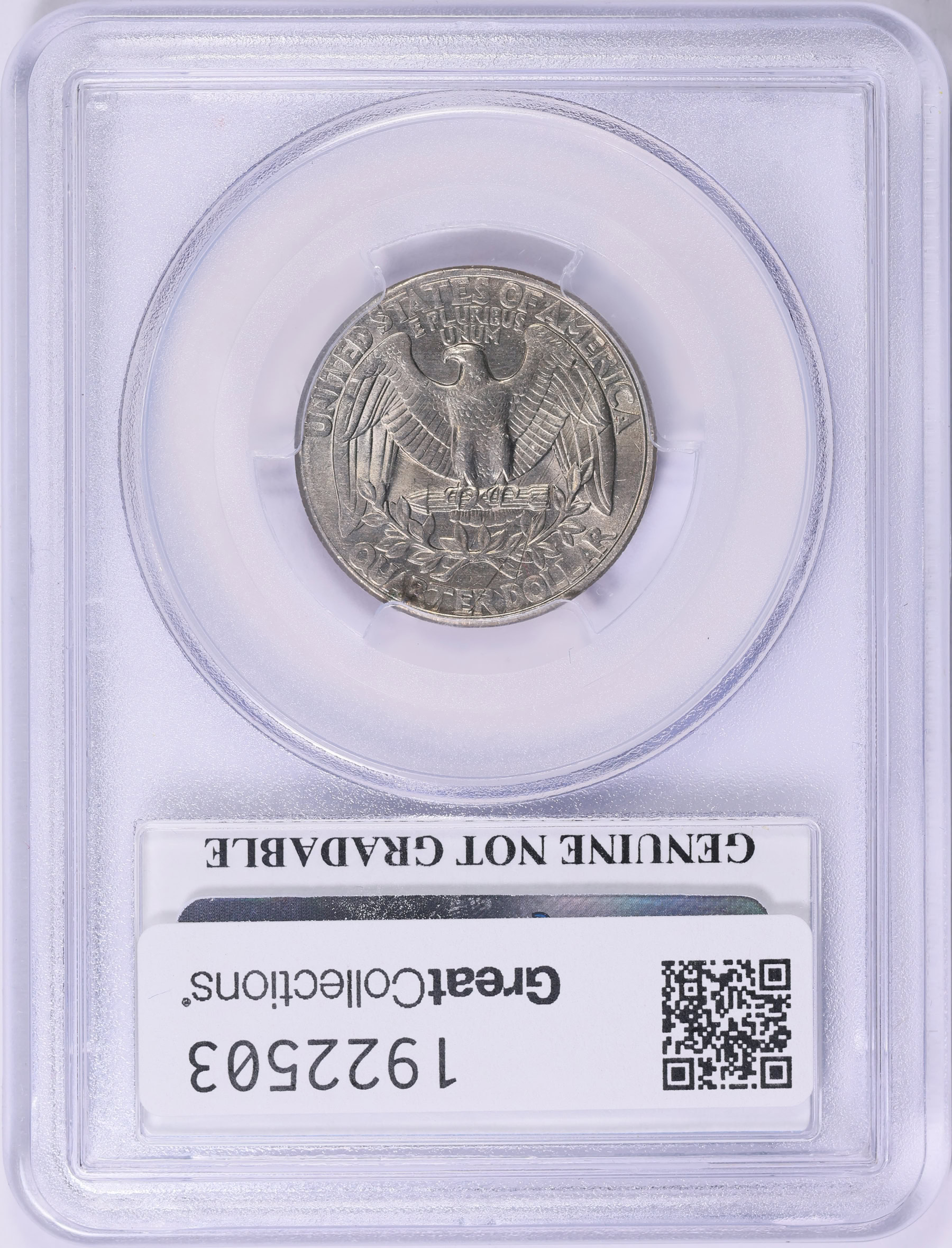 Mint Error 1998-P Washington Quarter Obverse Clad layer Missing PCGS ...