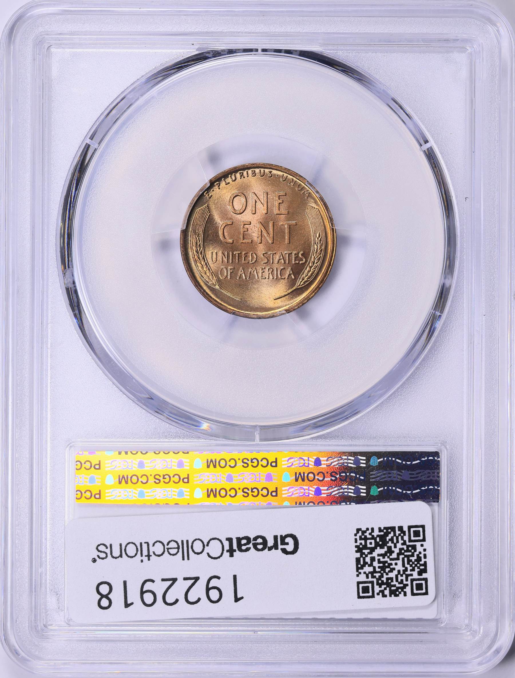1919 Lincoln Cent PCGS MS-68 RD (Duckor-Biwald Collection) (Item ...