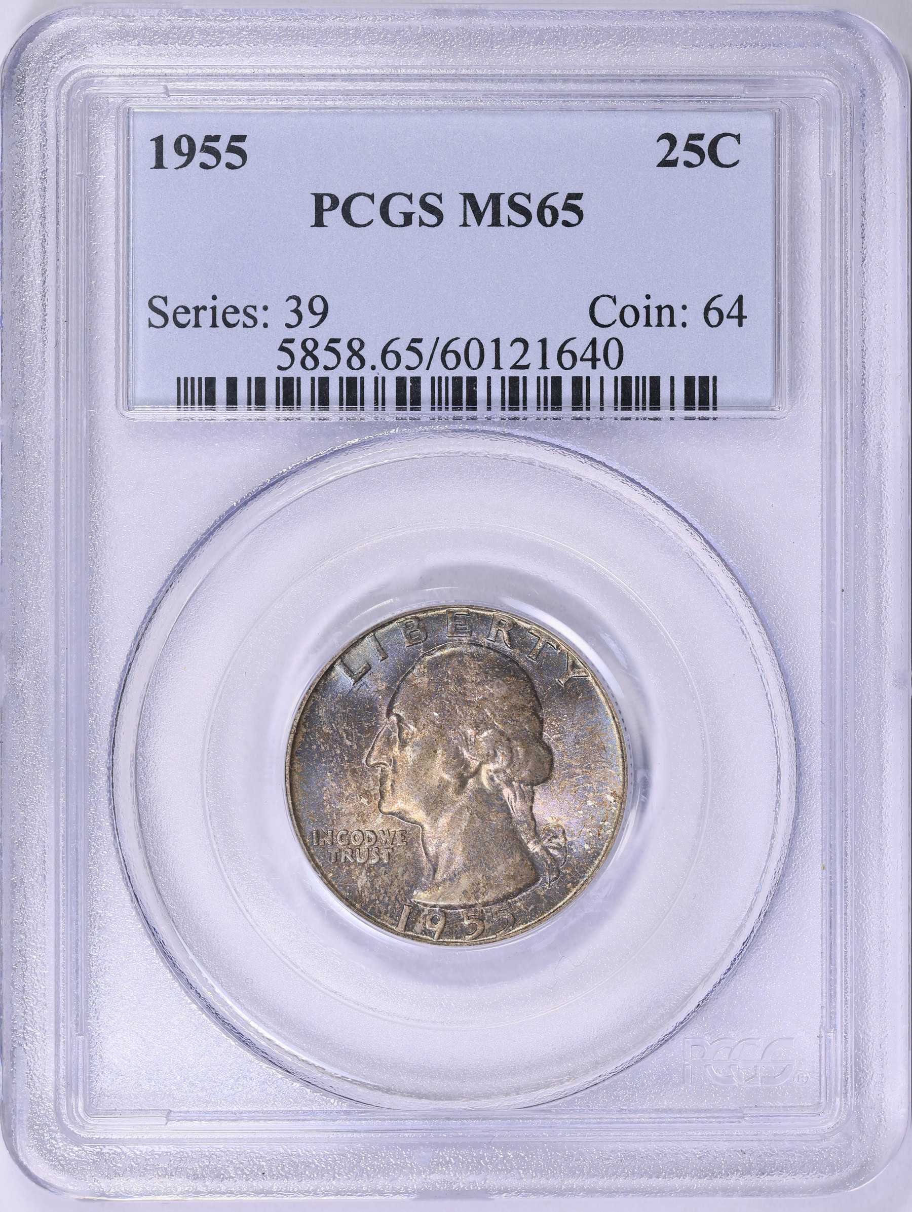 1955 Washington Quarter PCGS MS-65 (Toned) (Item 1923290 ...