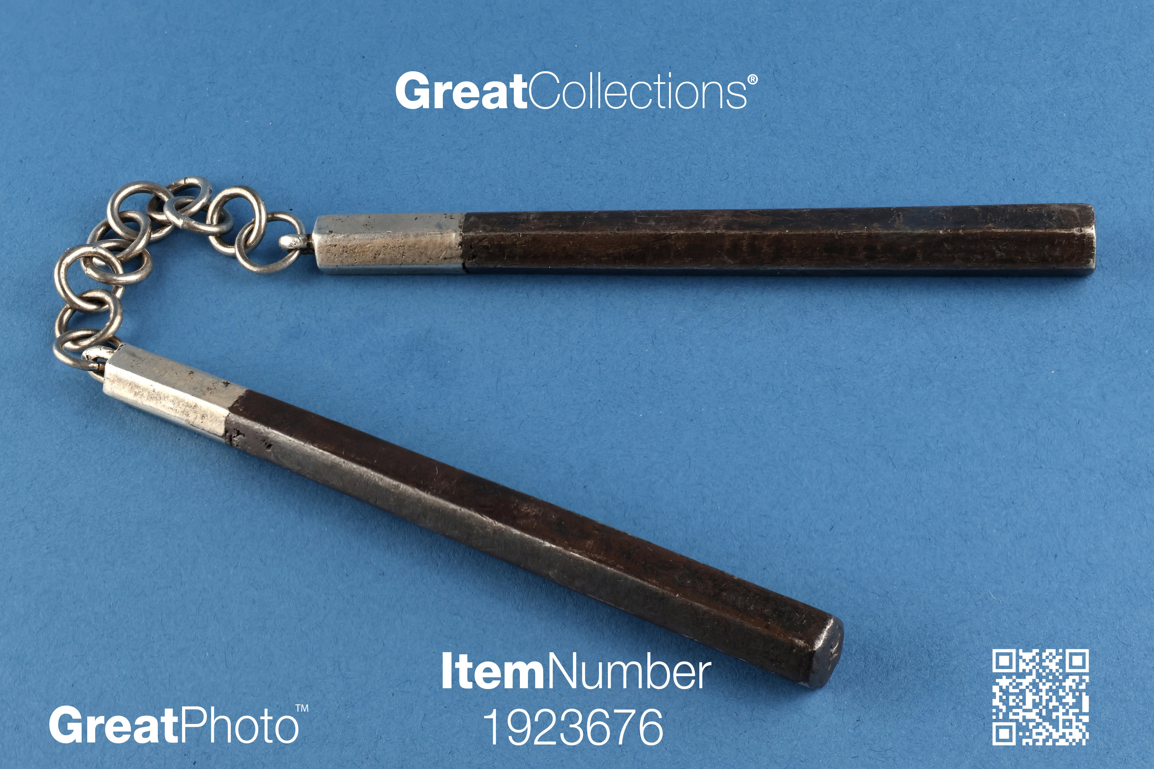 Silver 206.6gms Sterling Silver Nunchucks Uncertified (ASW = 6.144 oz ...