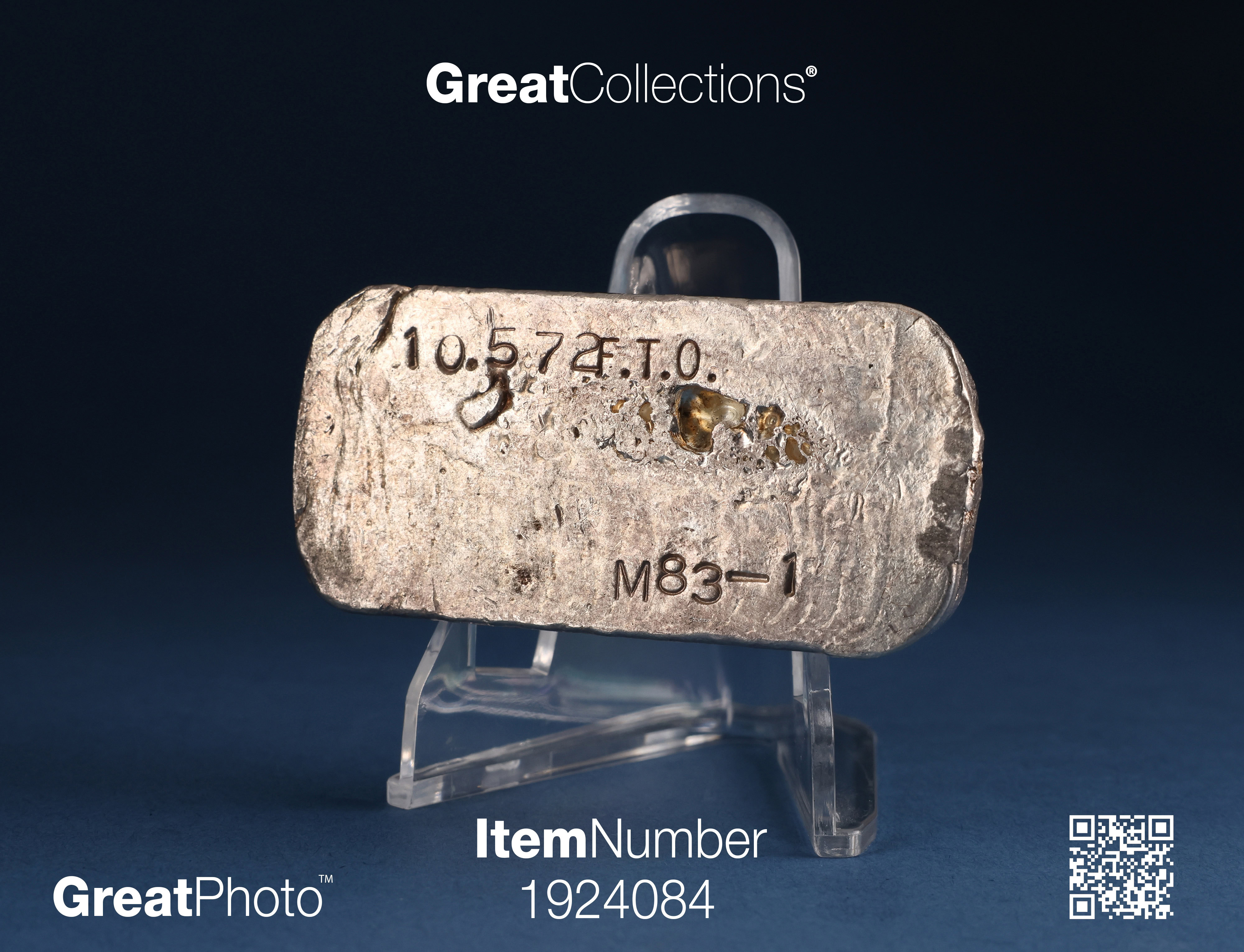 ND Silver 10.572oz LMC Ingot/Bar Uncertified (ASW = 10.561 oz.) | Cert ...