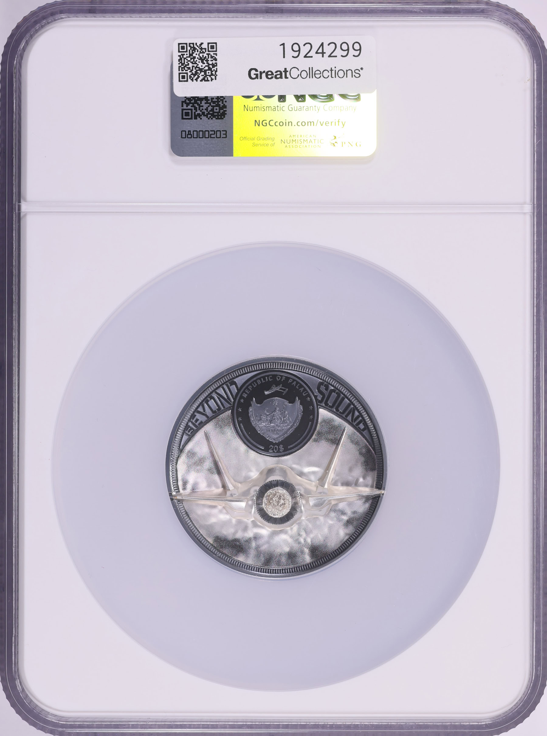 Palau 2023 Silver $20 Sound Barrier - Jet KM-1028 Ultra High Relief NGC ...