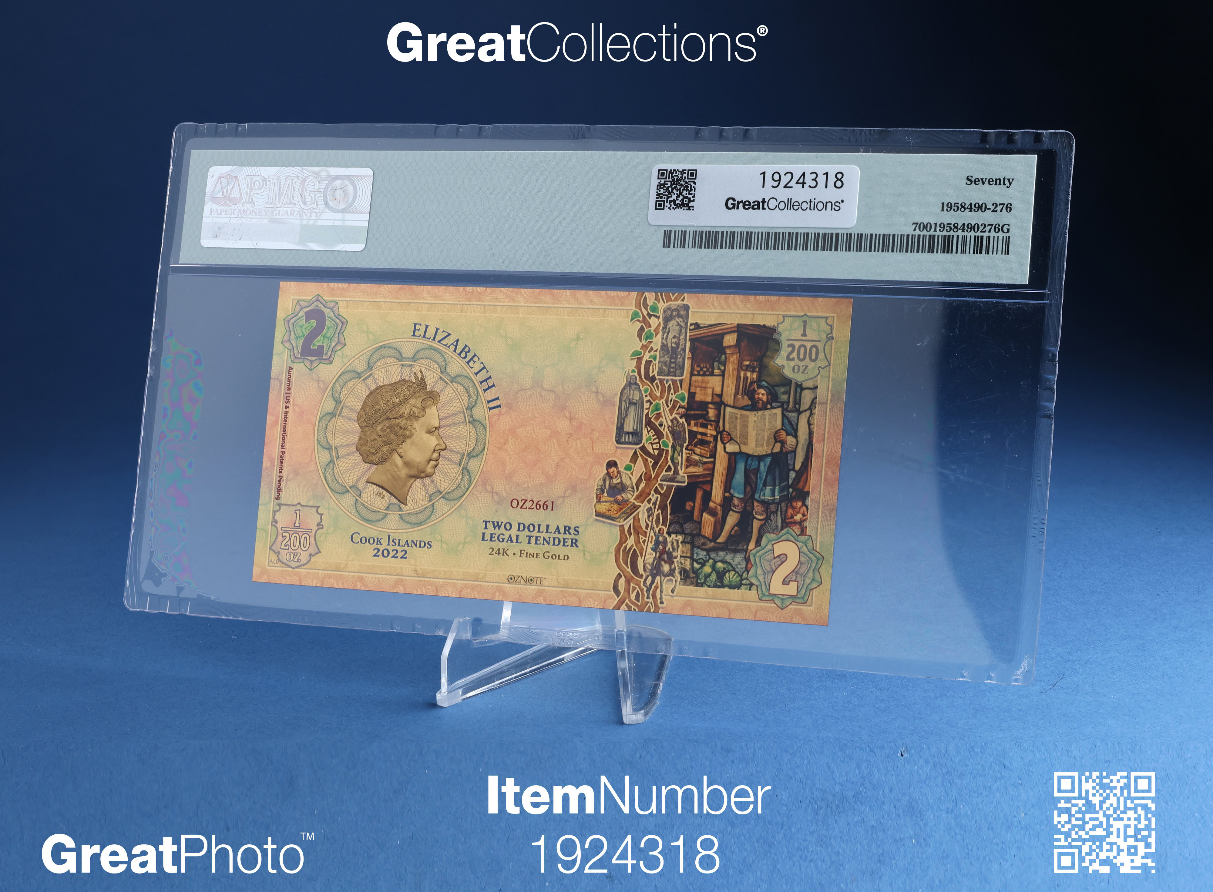 Cook Islands 2022 $2 Threads of Light, Redicovery 1/200 oz. .999 Gold ...