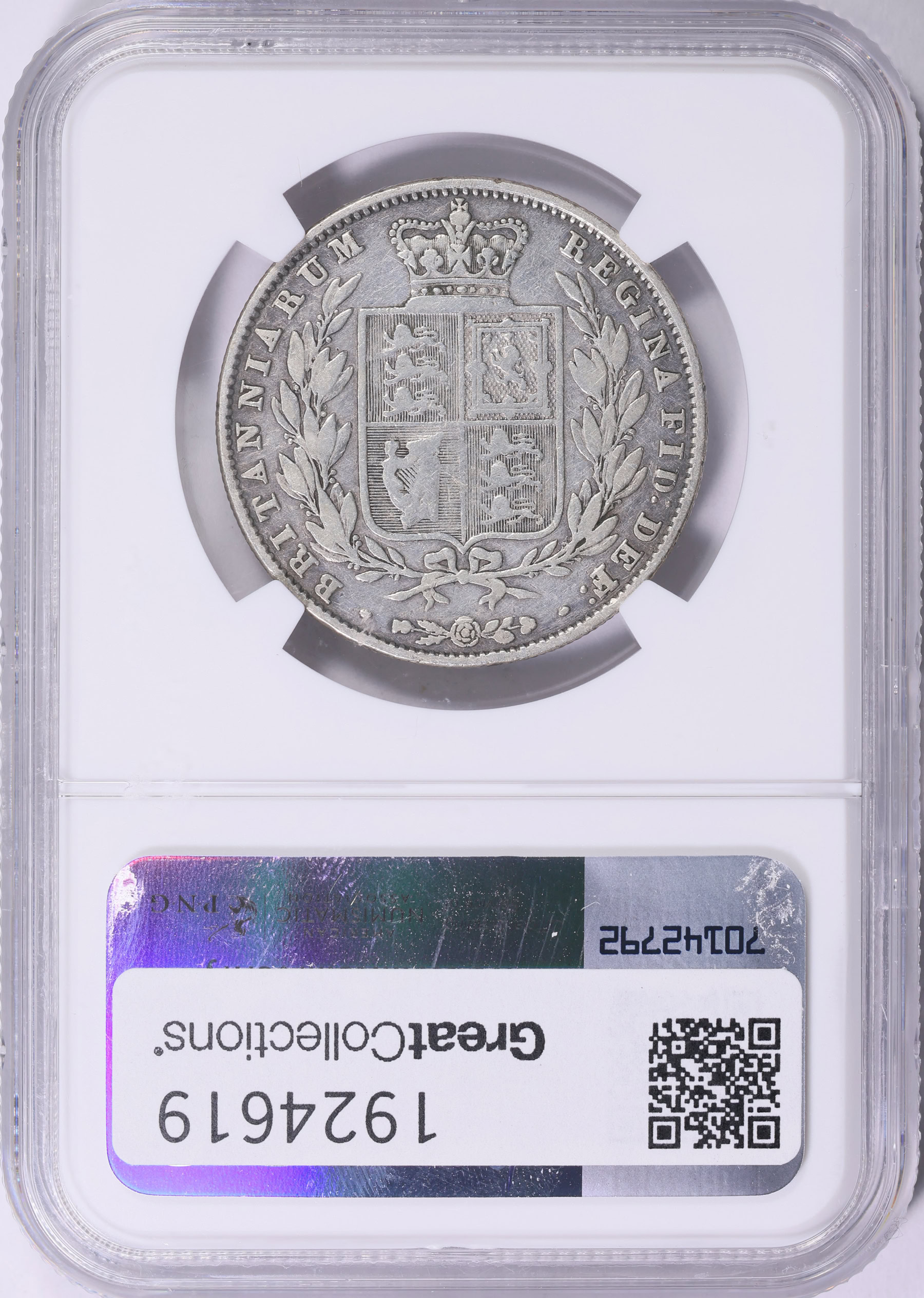 Great Britain 1848 Silver 1/2 Crown KM-740 NGC Fine Details (Item ...
