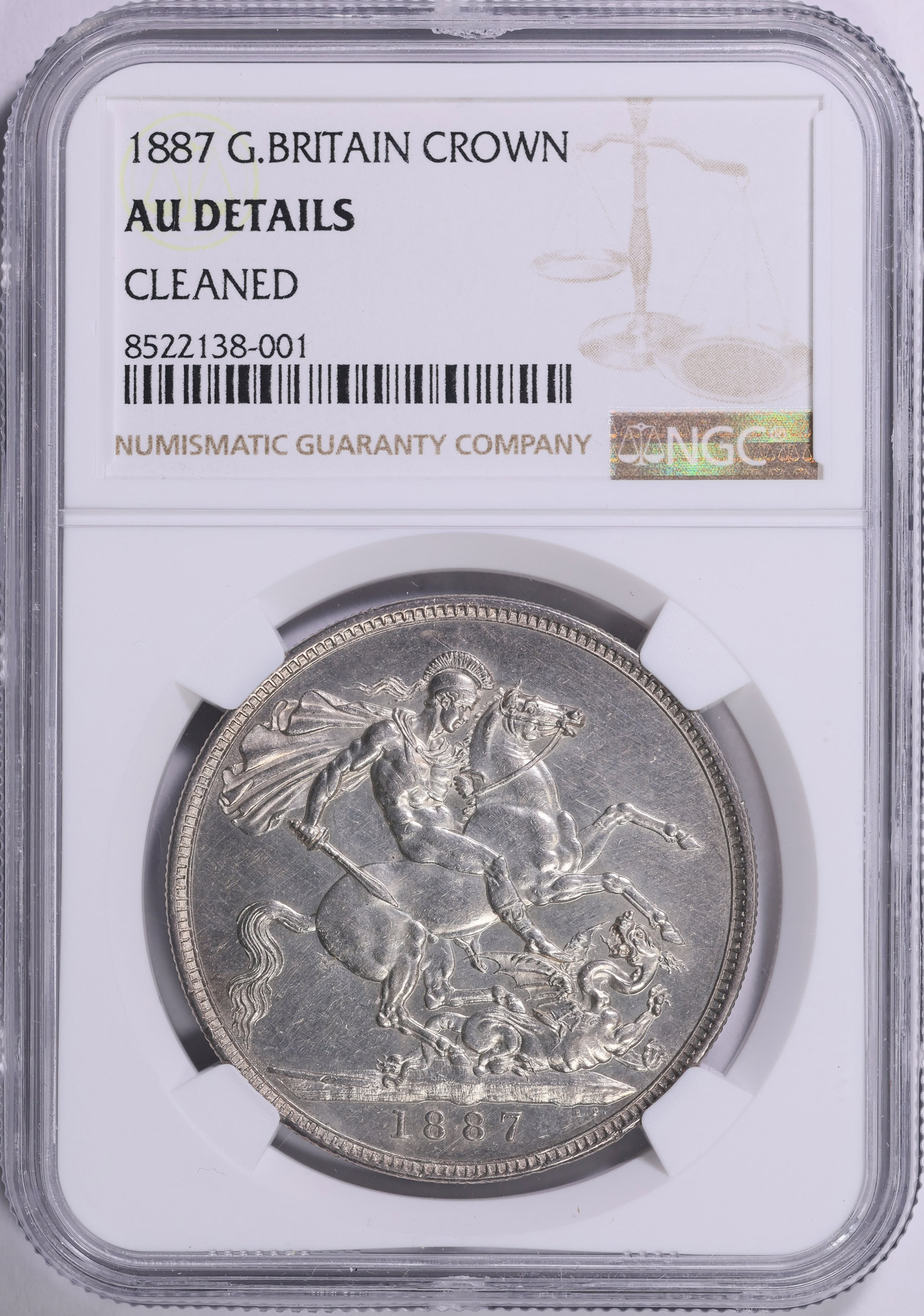 Great Britain 1887 Silver Crown KM-765 NGC AU Details (Item 1924623 ...
