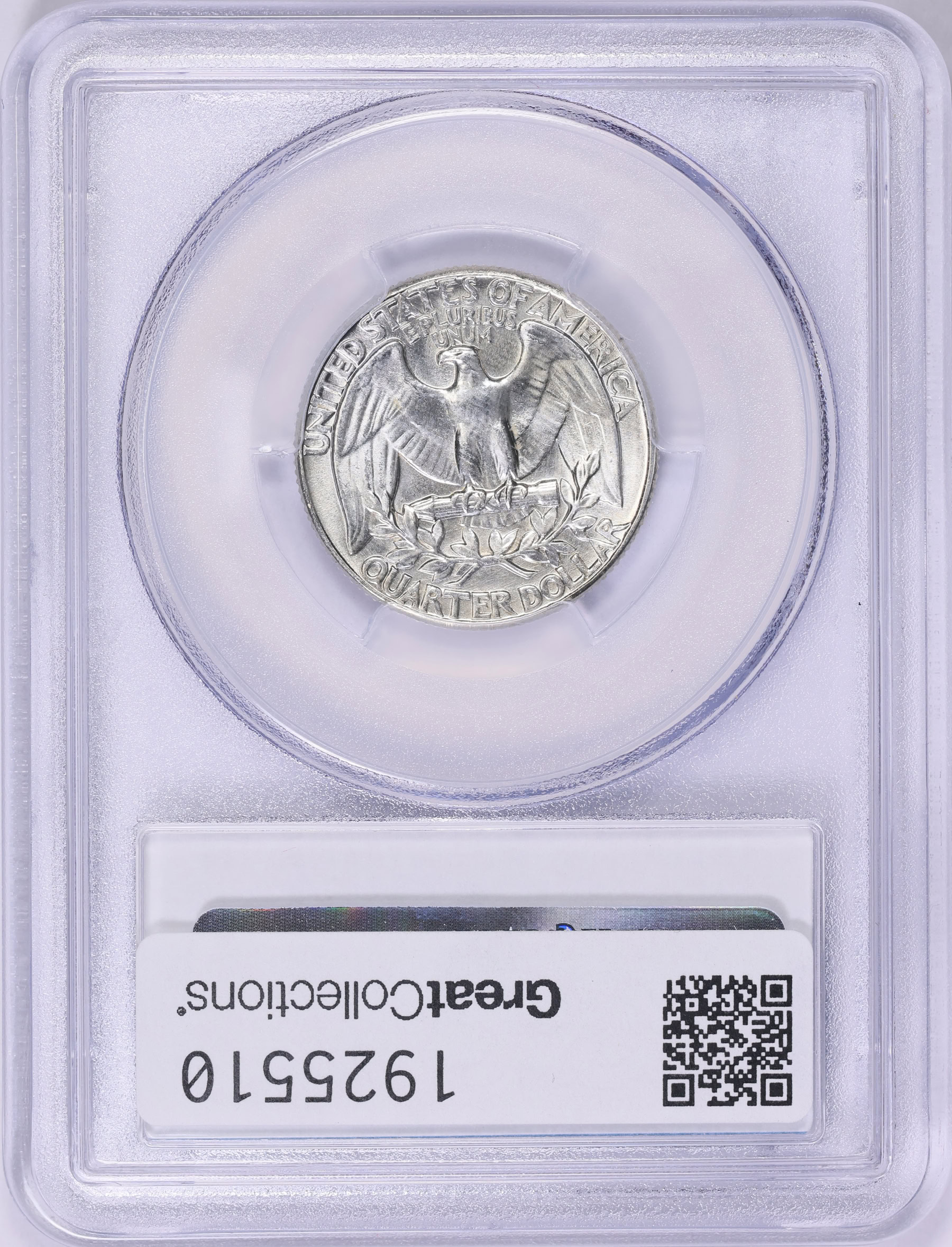 1960 Washington Quarter Type B Reverse FS-901 PCGS MS-65 (Item 1925510) | GreatCollections Coin ...