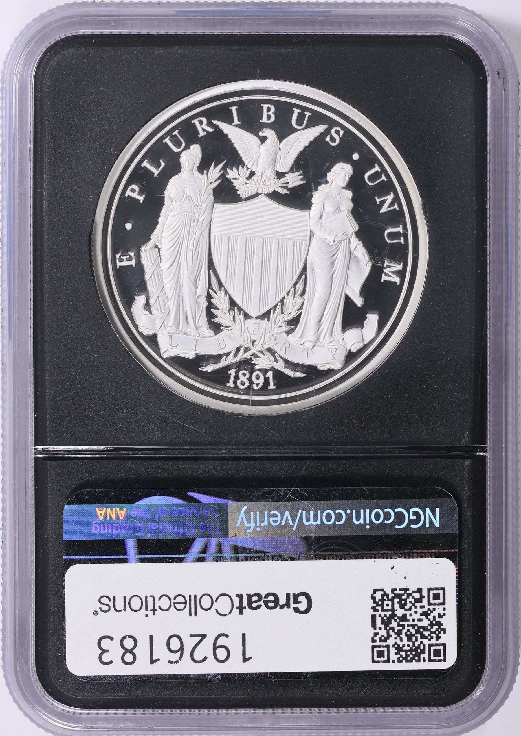 1878 / 1891 Silver 2oz Smithsonian Collection Barber's Morgan Dollar ...