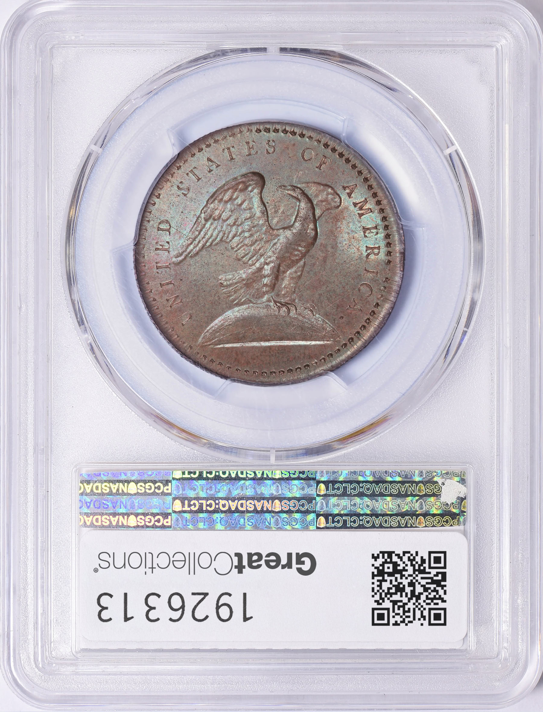 Pattern 1792 Wright Eagle on Globe Quarter Judd-12 PCGS SP-63 BN (CAC ...