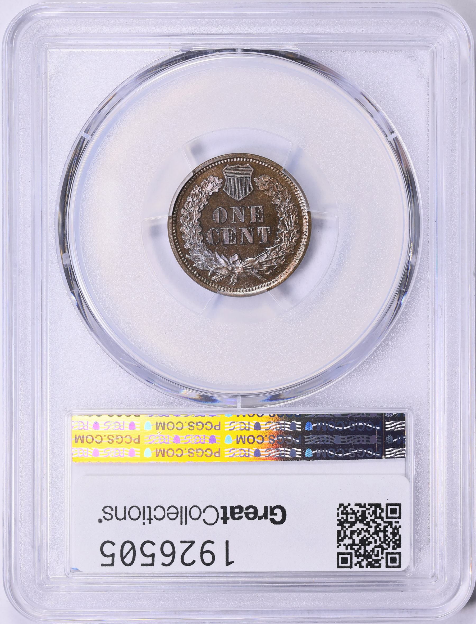 1867 Indian Cent PCGS Proof-66 BN (Toned) (The Larry Shepherd ...