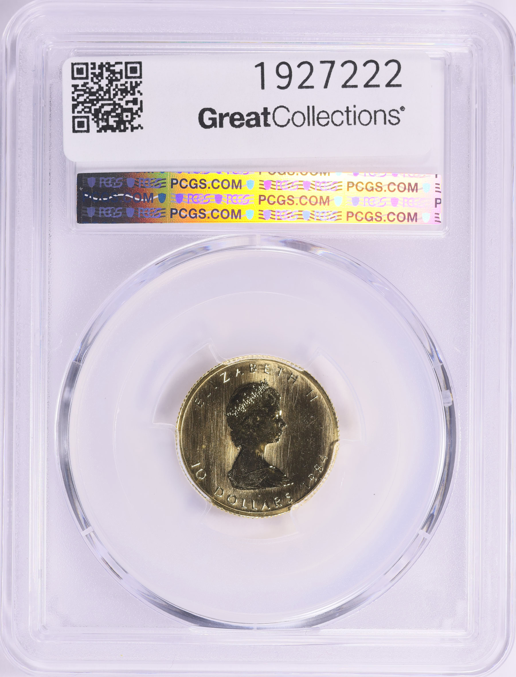 Canada 1984 Gold $10 Maple Leaf KM-136 PCGS MS-68 (AGW = 0.2503 Oz ...
