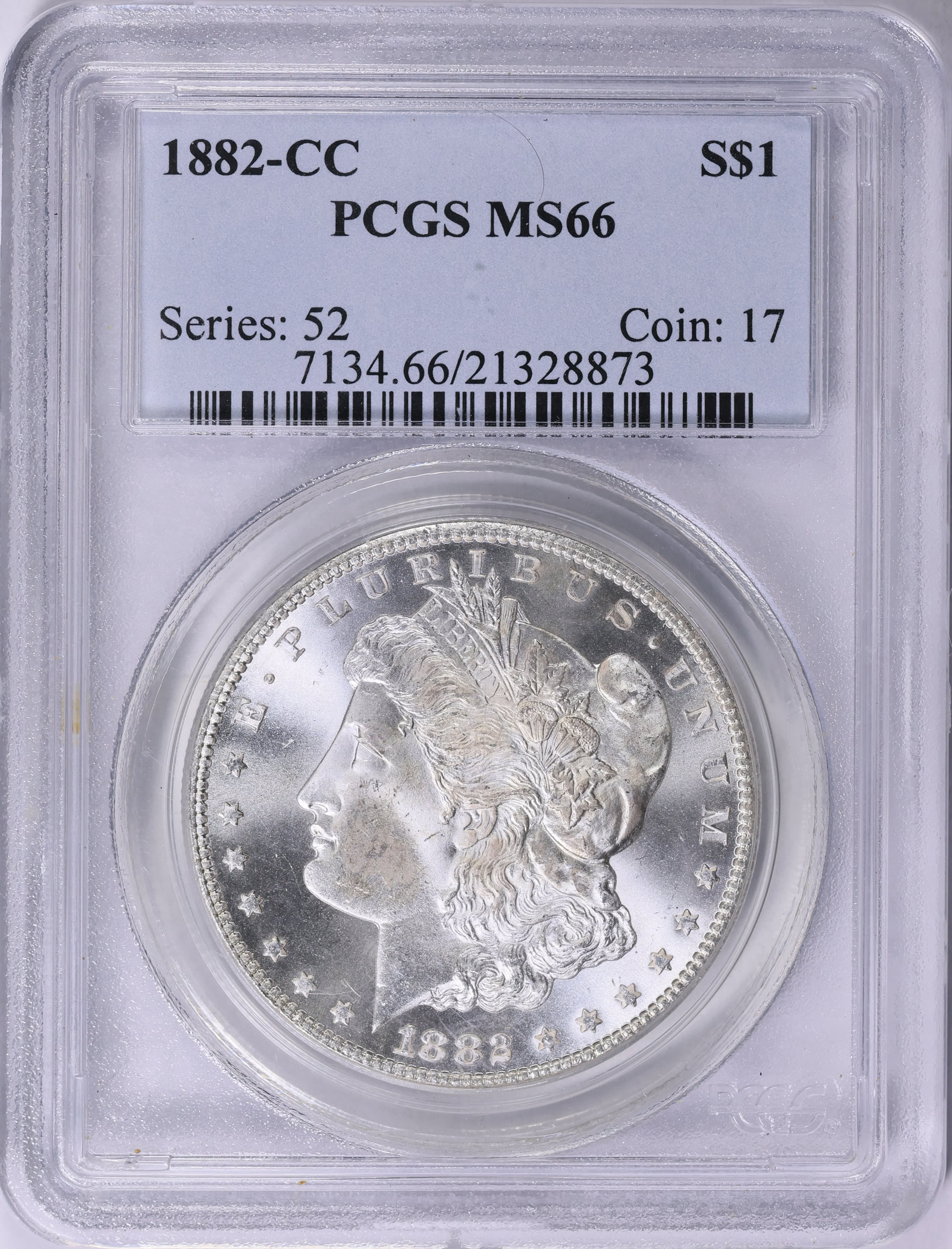 1882-CC Morgan Silver Dollar PCGS MS-66 (Item 1927967 ...
