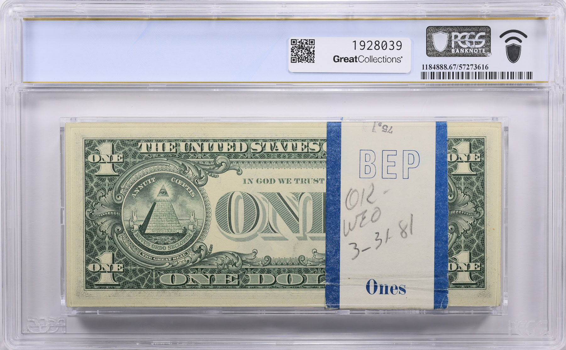 Fr. 1909-K* (K* Block) 1977 $1 Dallas Federal Reserve Star Notes Full ...