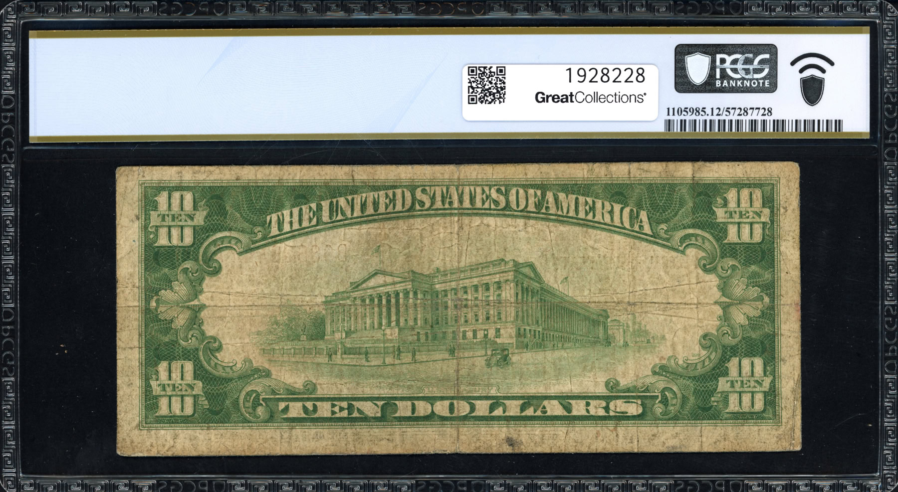 Fr. 1860-B (BA Block) 1929 $10 New York Federal Reserve Bank Note Jones ...
