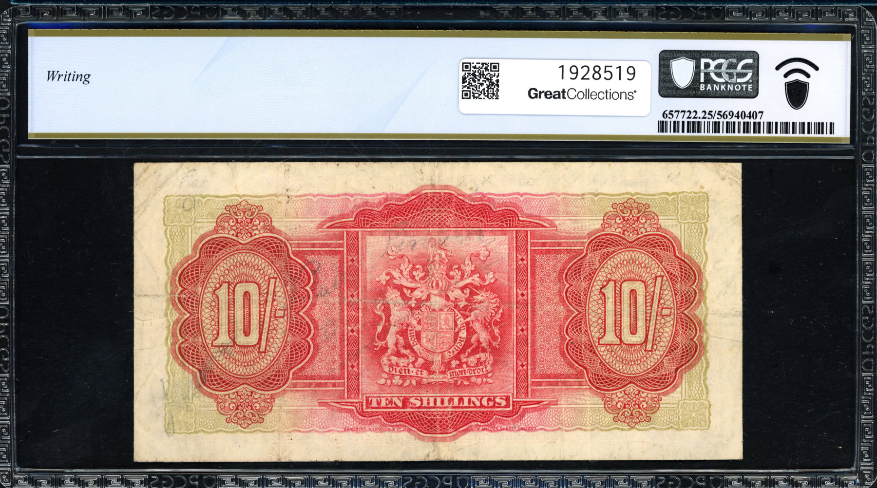 Bermuda 1937 10 Shillings Bermuda Government Note SCWPM-10b PCGS ...