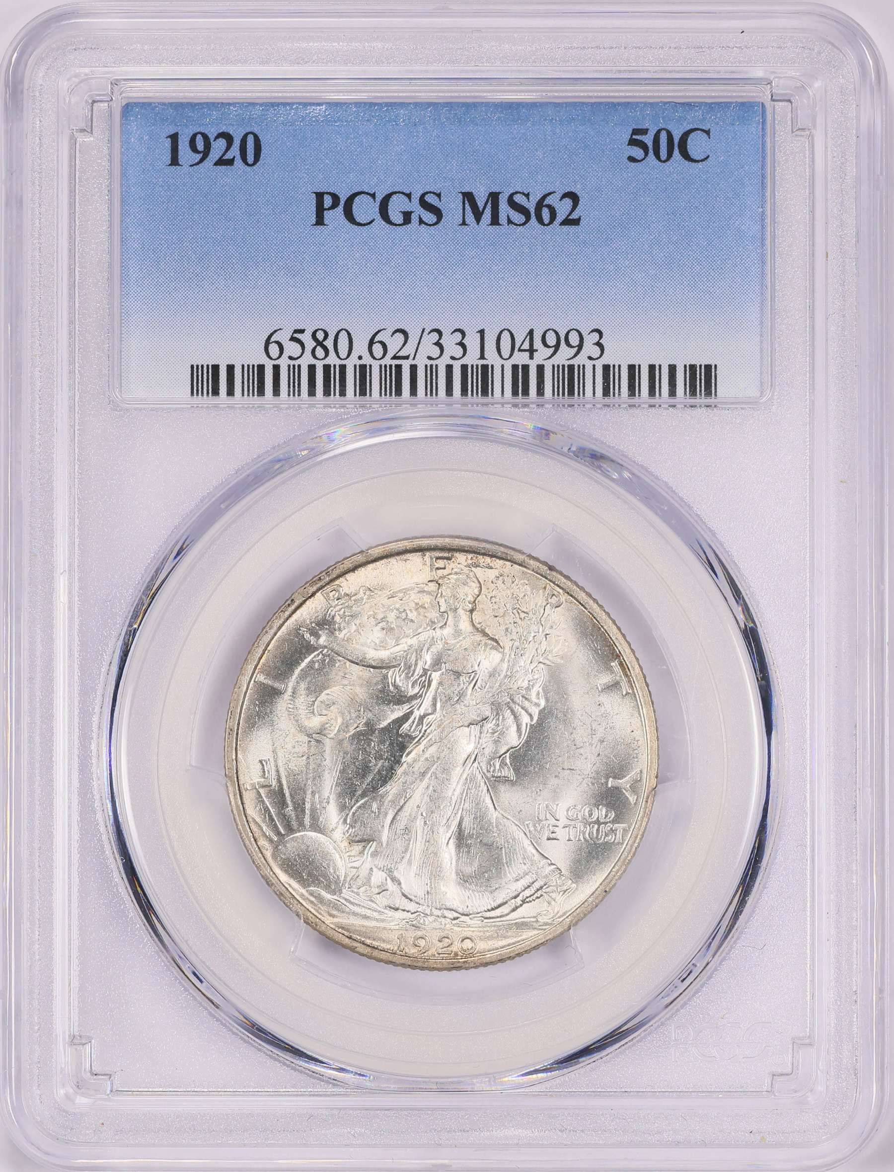 1920 Walking Liberty Half Dollar PCGS MS-62 (Item 1928635 ...