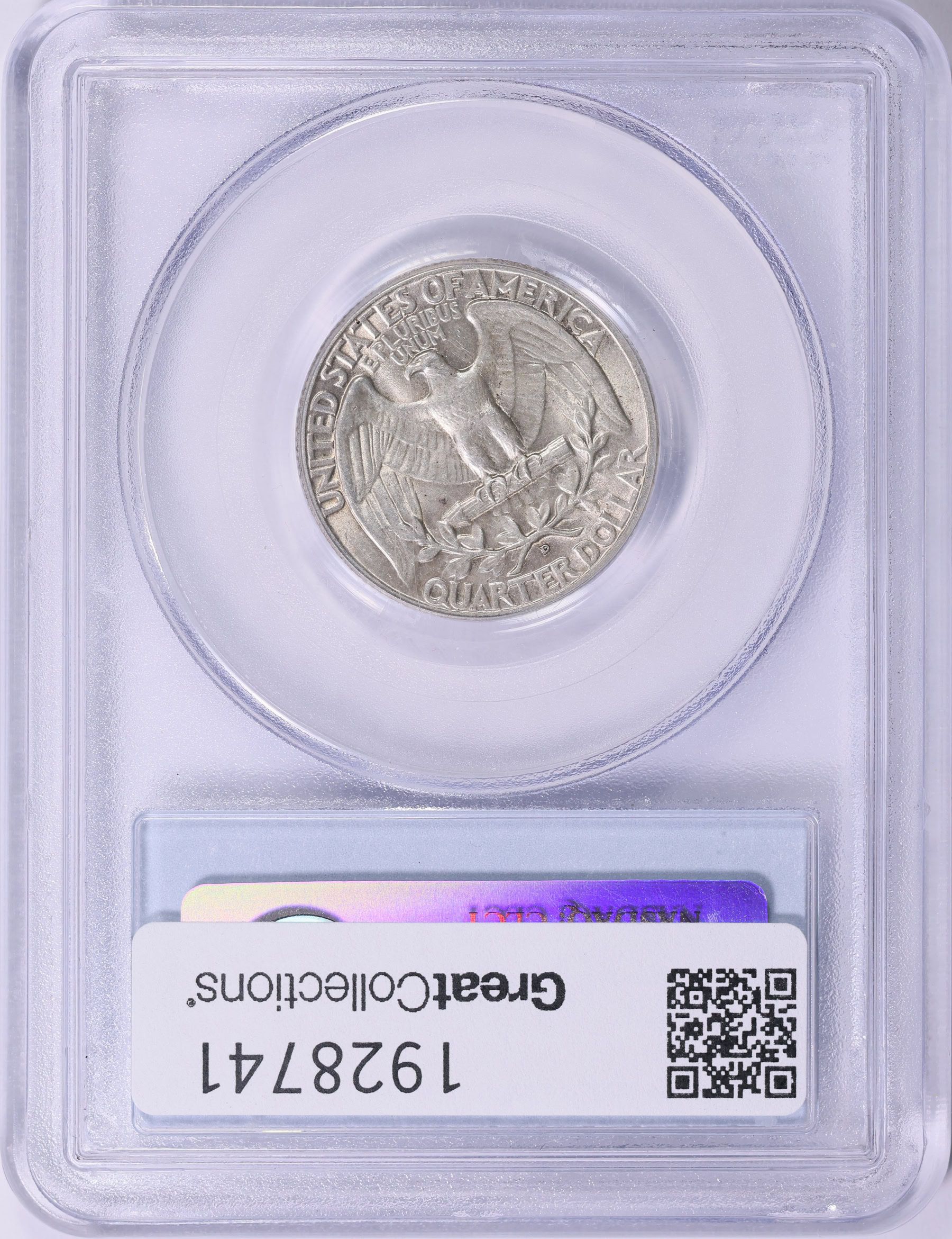 1942-D Washington Quarter Doubled Die Obverse PCGS AU-58 (CAC Green ...