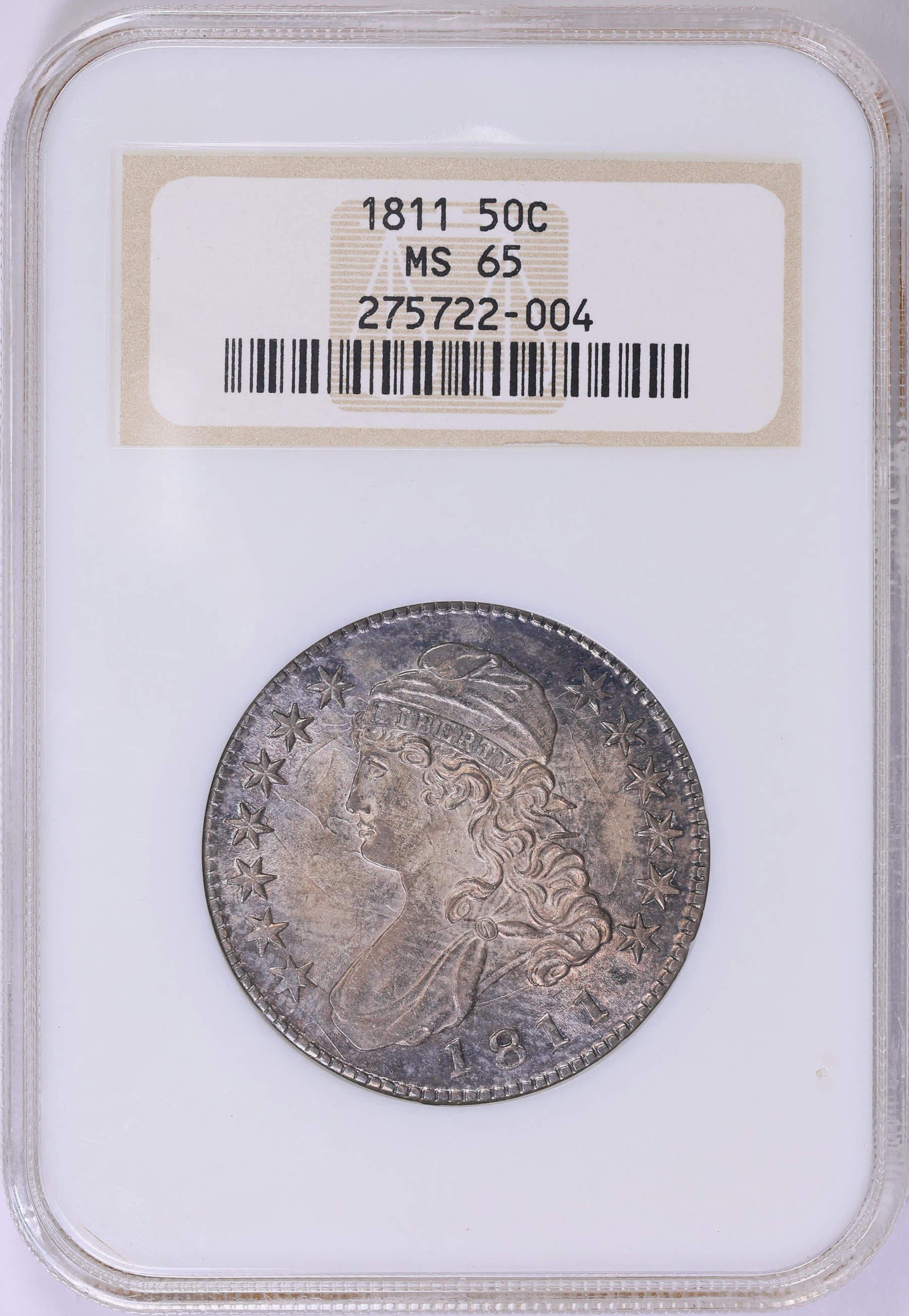 1811 Capped Bust Half Dollar NGC MS-65 OH (Toned) (Item 1929521 ...