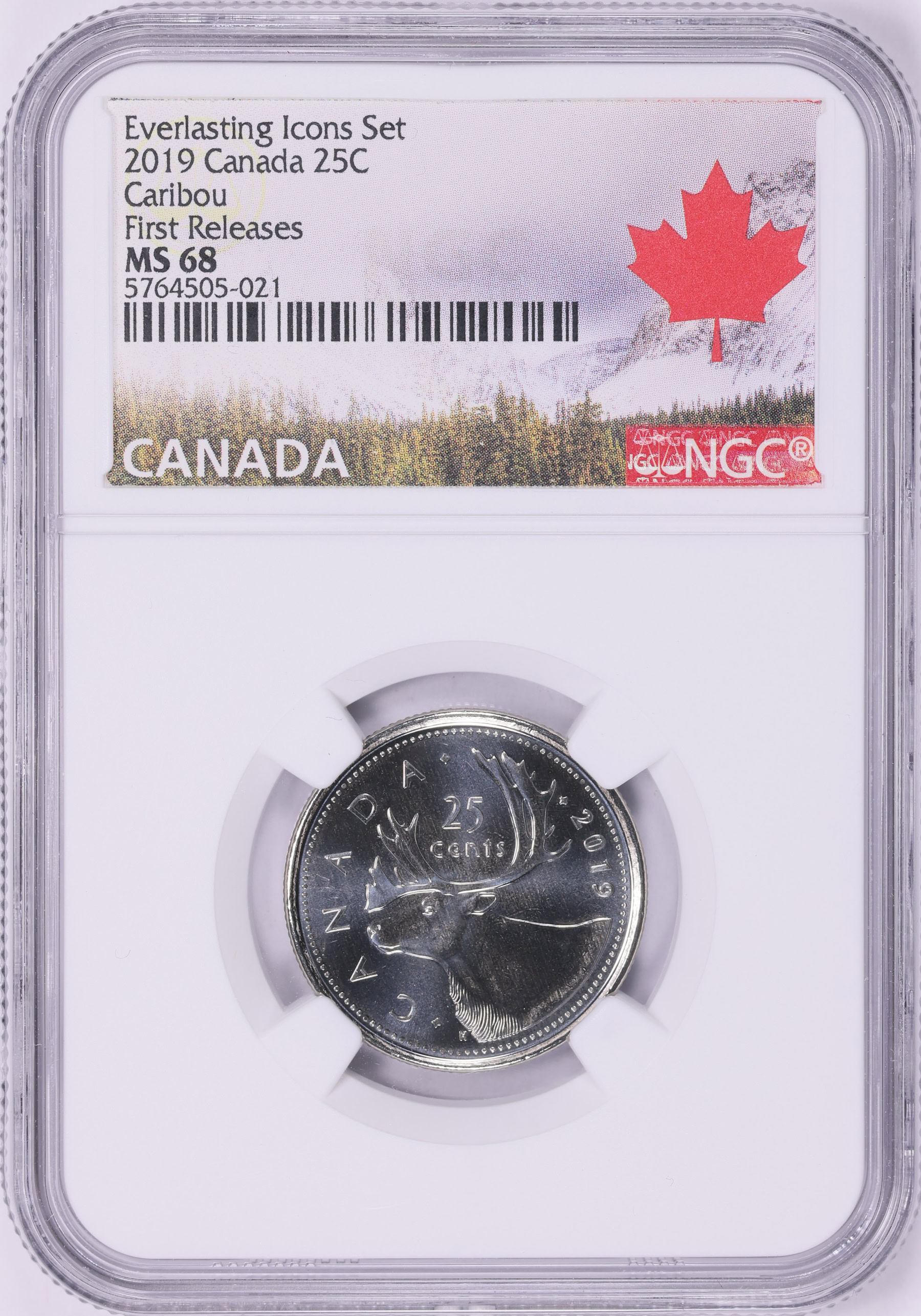Canada 2019 25 Cents Everlasting Icons Set Issue First Releases NGC MS ...