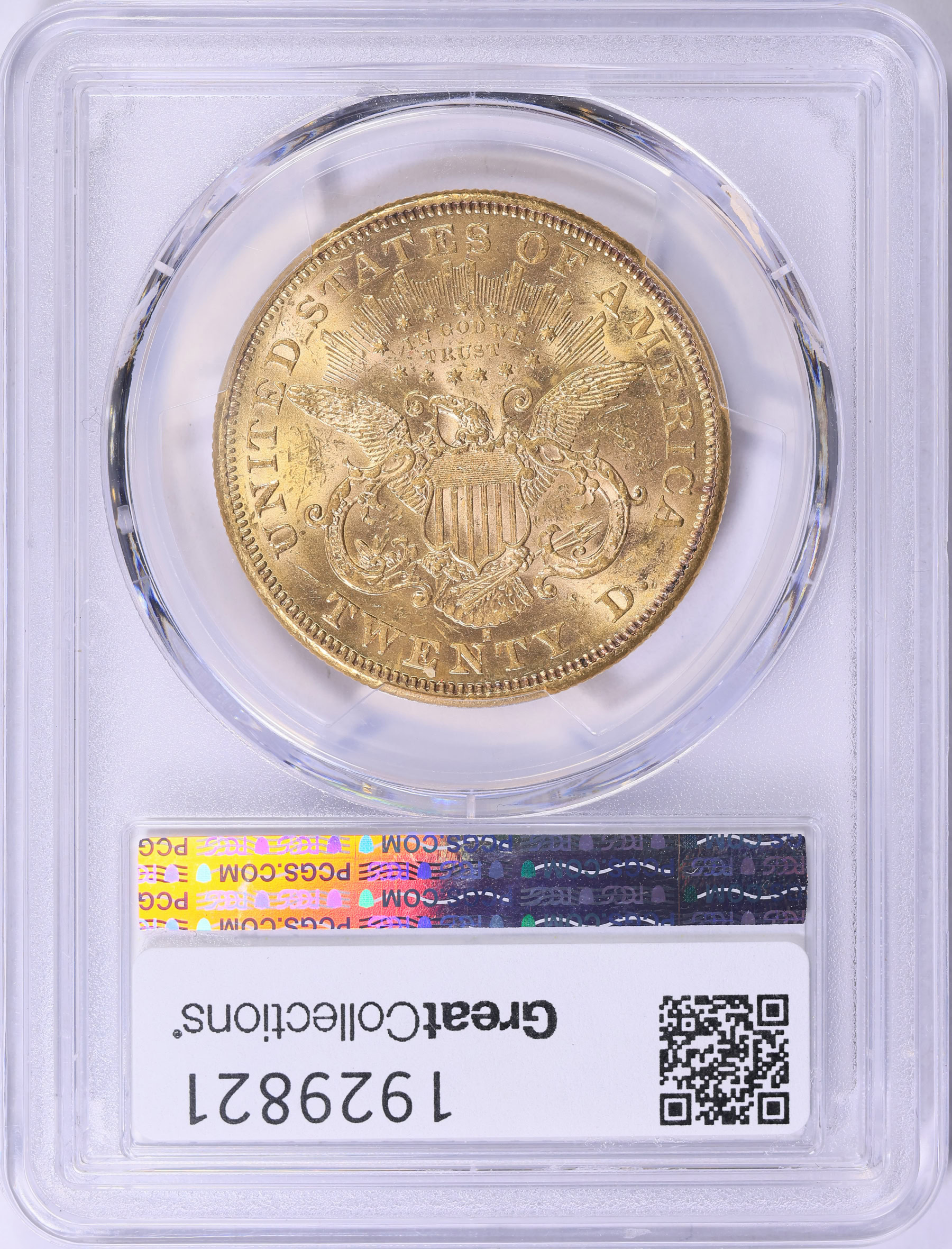 1876-S Liberty Gold Double Eagle PCGS MS-61 (Item 1929821) | GreatCollections Coin Auctions