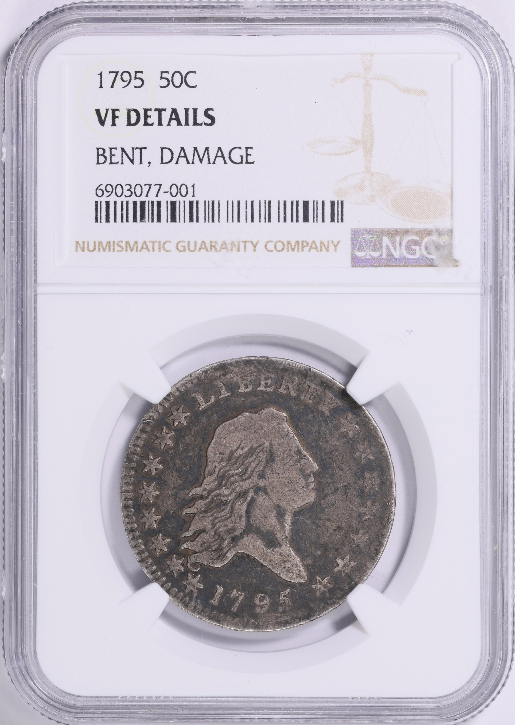 1795 Flowing Hair Half Dollar NGC VF Details (Item 1929908) | GreatCollections Coin Auctions