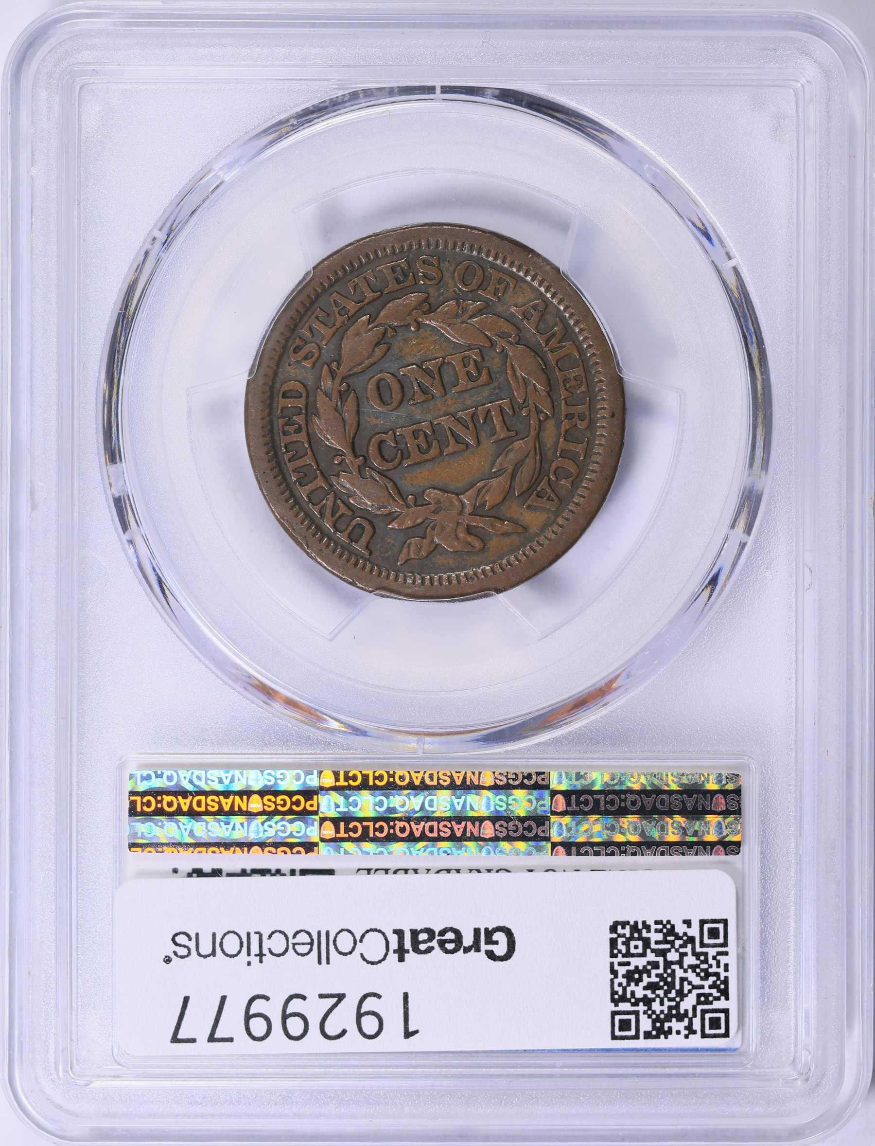 1847 Braided Hair Cent PCGS Genuine Fine Details (Item 1929977 ...
