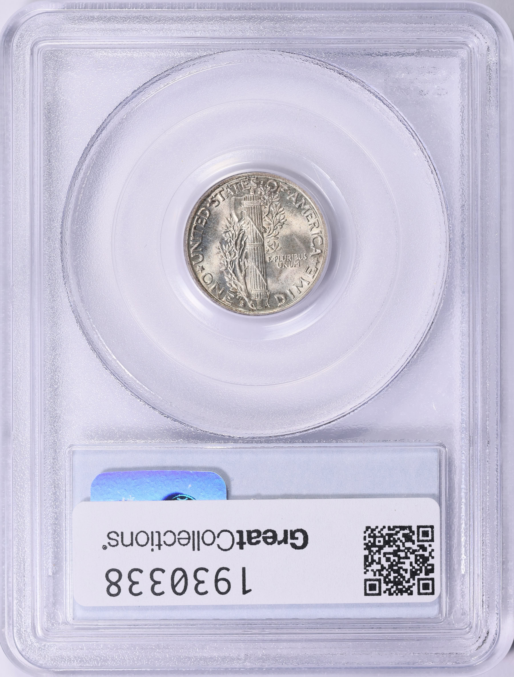 1938-S Mercury Dime PCGS MS-66 (Item 1930338) | GreatCollections Coin ...