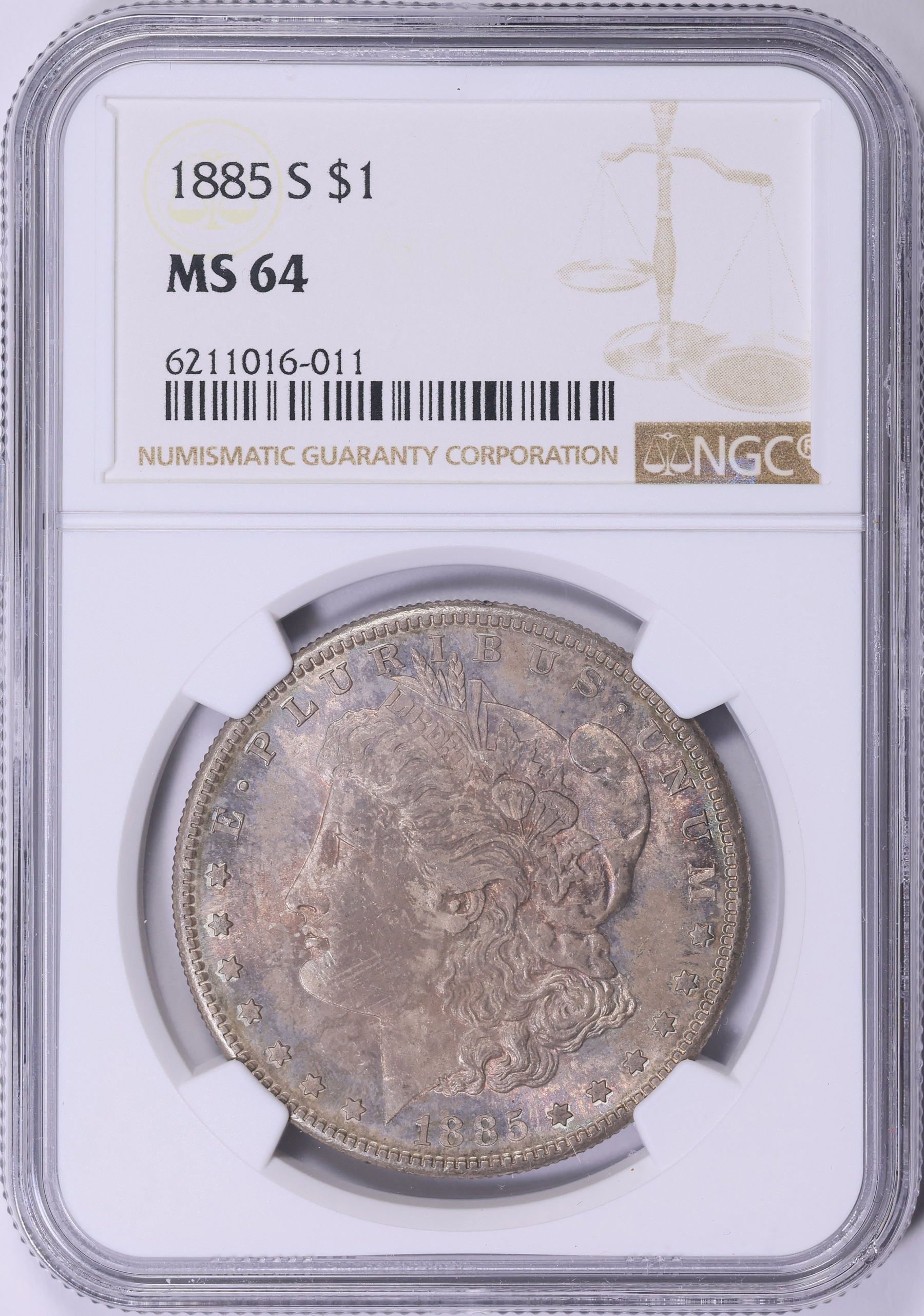 1885-S Morgan Silver Dollar NGC MS-64 (Toned) (Item 1931335 ...