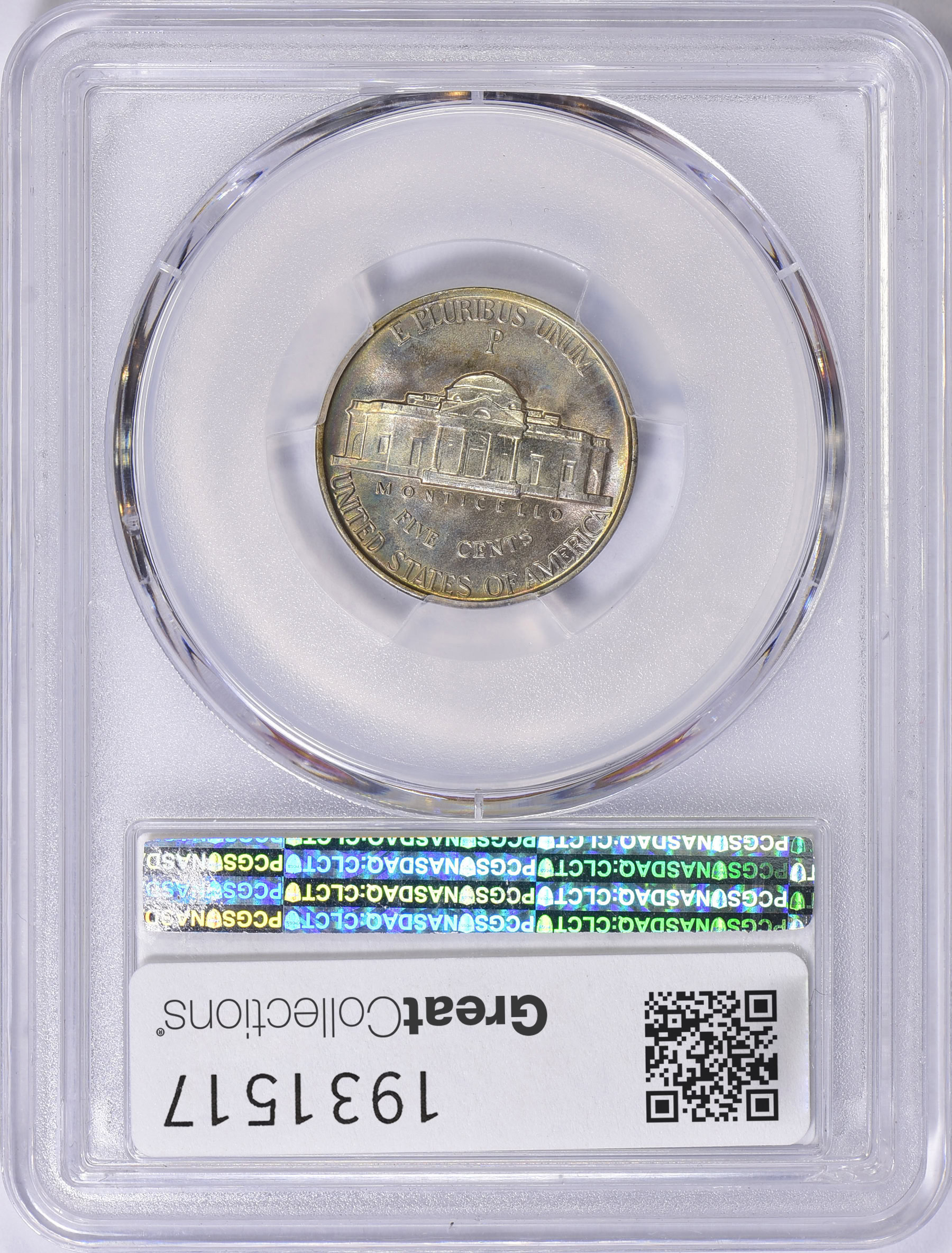 1942-P Jefferson Nickel Type 2 PCGS MS-67+ FS (QA) (Toned) (Item ...
