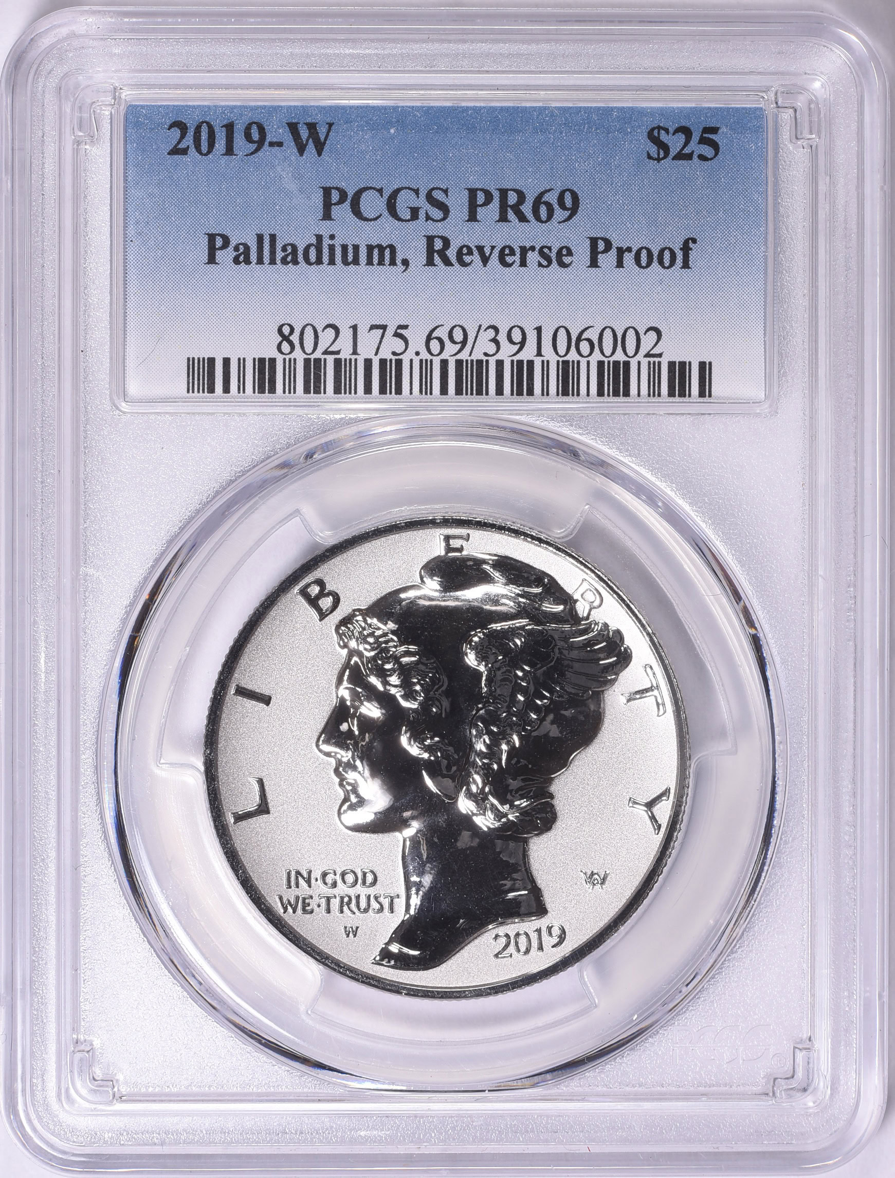 2019-W $25 American Liberty Palladium Reverse Proof PCGS Proof-69 (Item ...