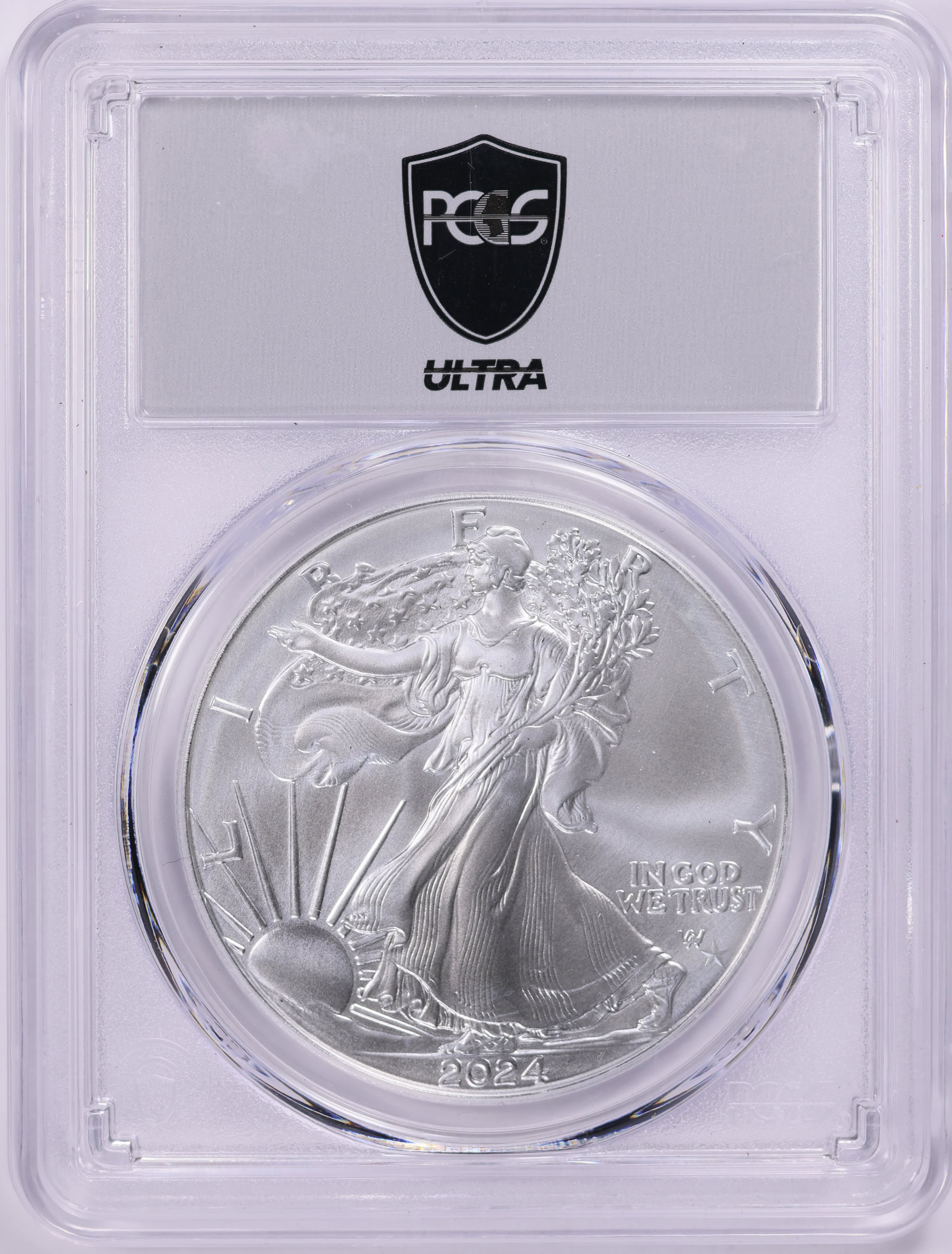 2024-(P) $1 Silver Eagle with Star Privy Struck at Philadelphia PCGS MS ...