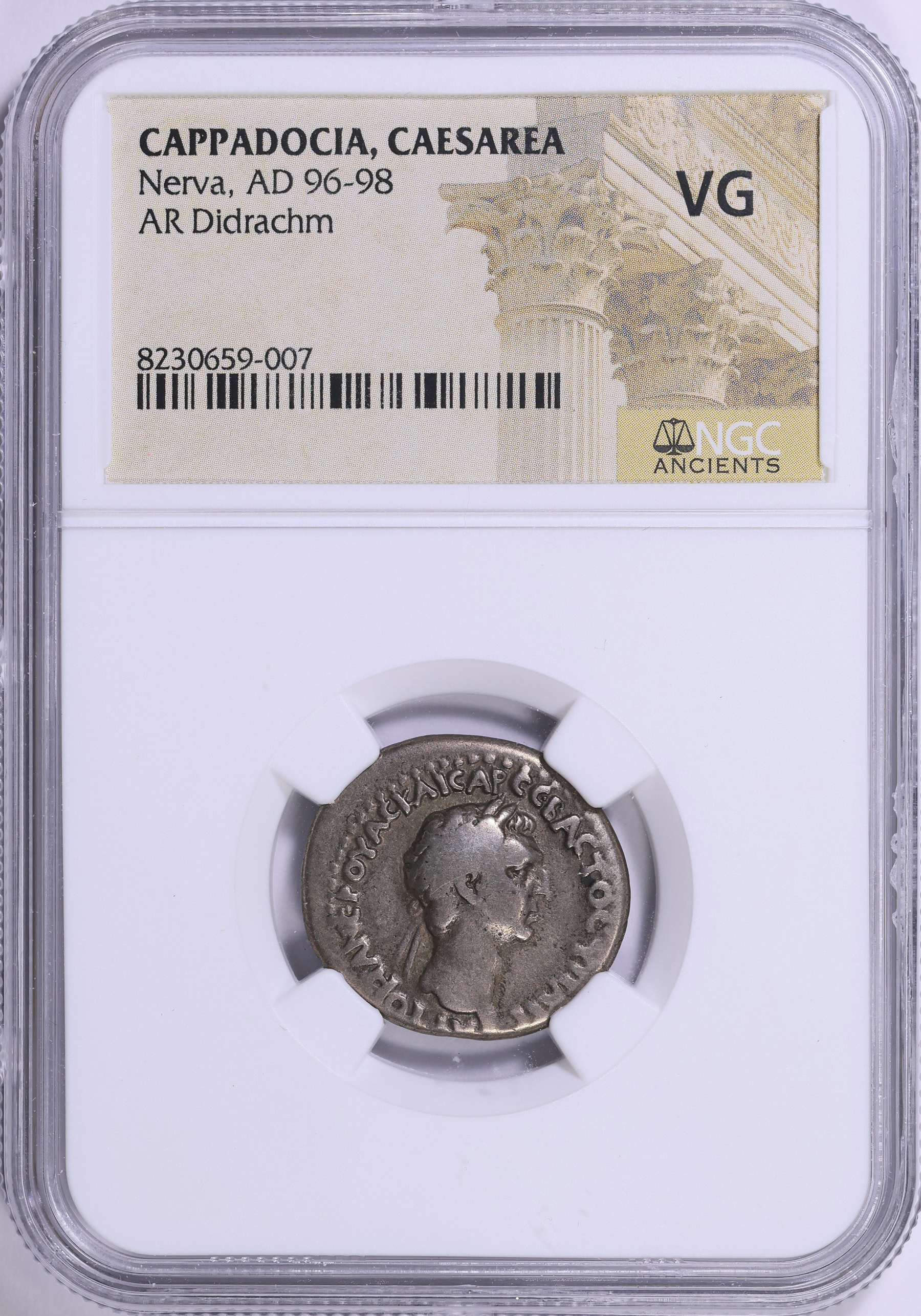 Ancient Roman Empire, Provincial Cappadocia. Nerva (A.D. 96-98) A.D. 98 ...