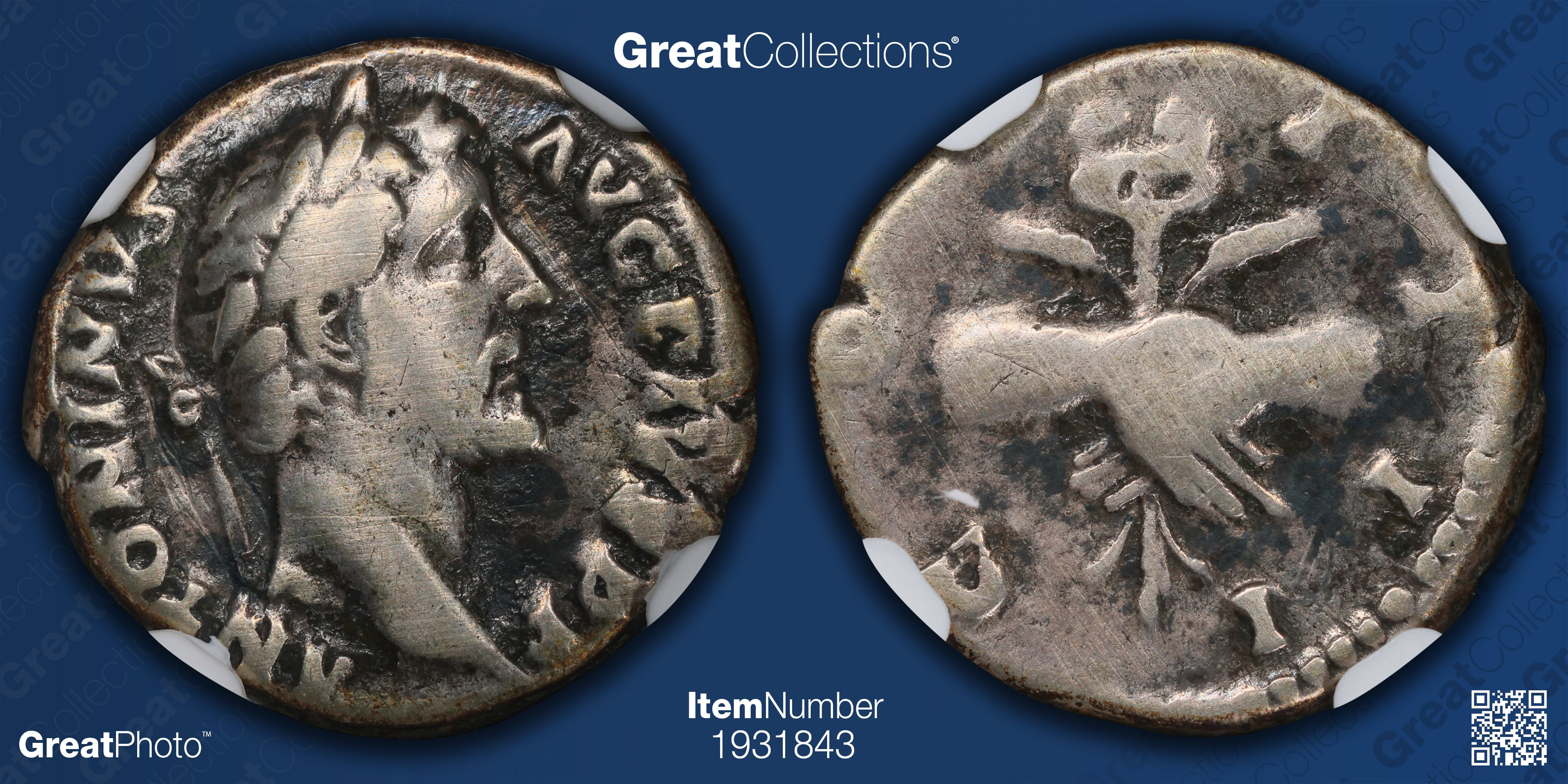 Ancient Roman Empire, Antoninus Pius (A.D. 138-161) c.A.D. 145-147 AR ...