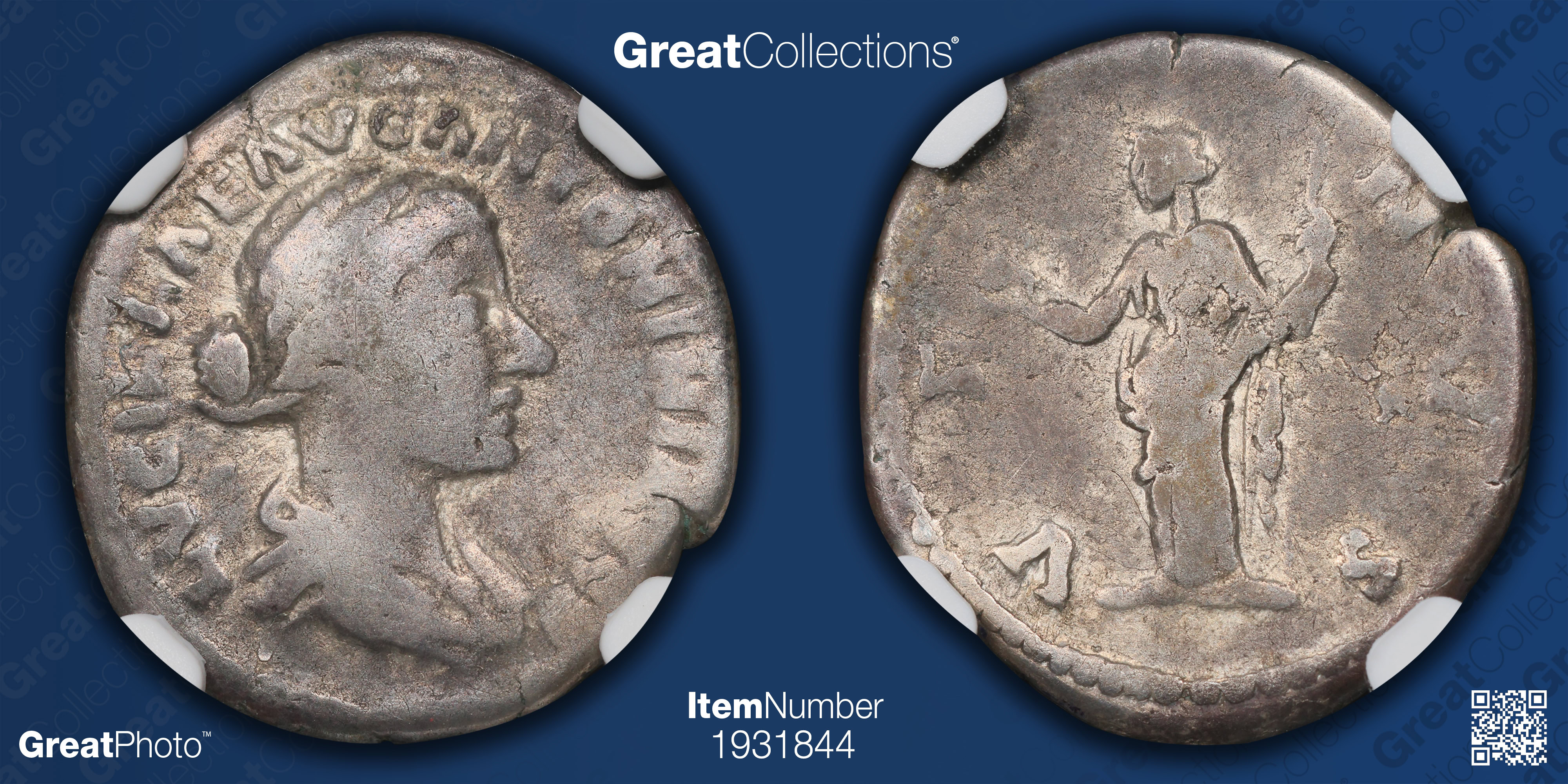 Ancient Roman Empire, Lucilla Augusta (A.D. 164-183) c.A.D. 164-167 AR ...