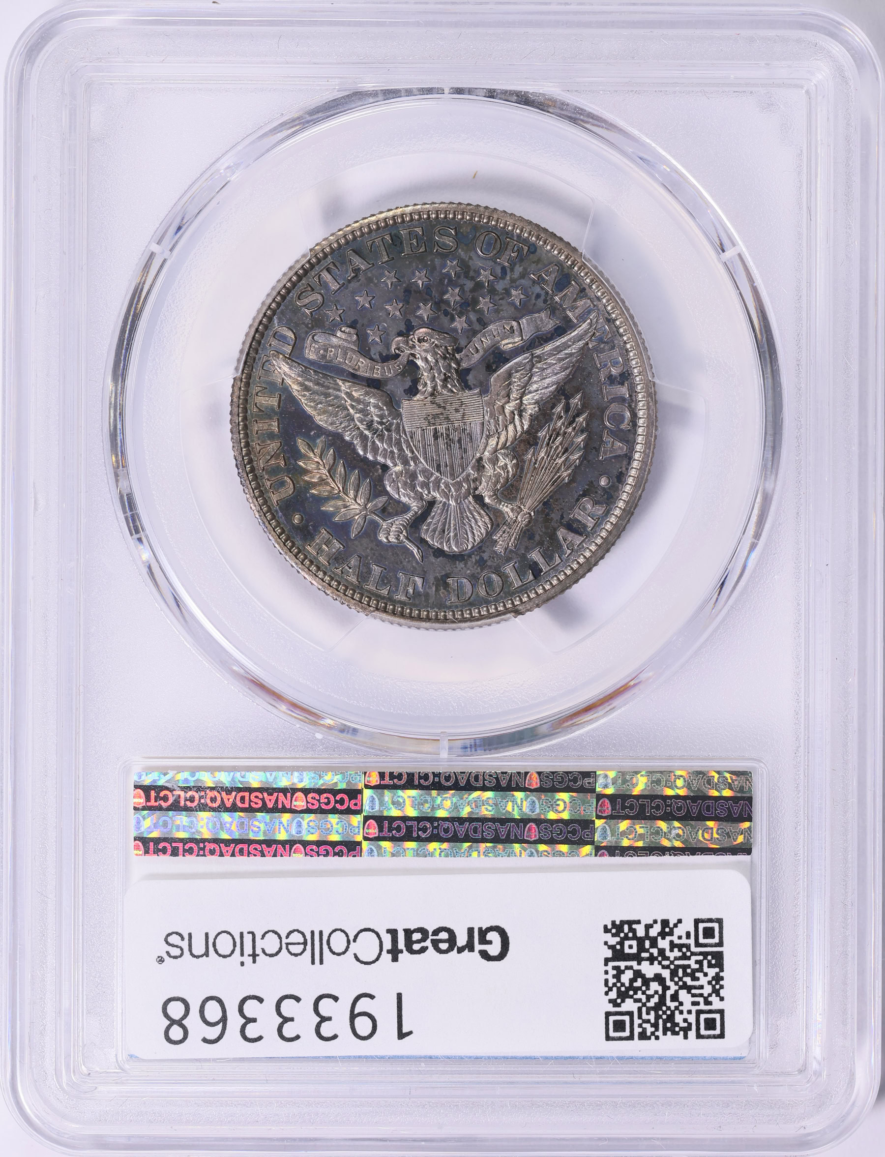 1912 Barber Half Dollar PCGS Proof-67+ (CAC Green) (Toned) (Item 1933368) | GreatCollections ...