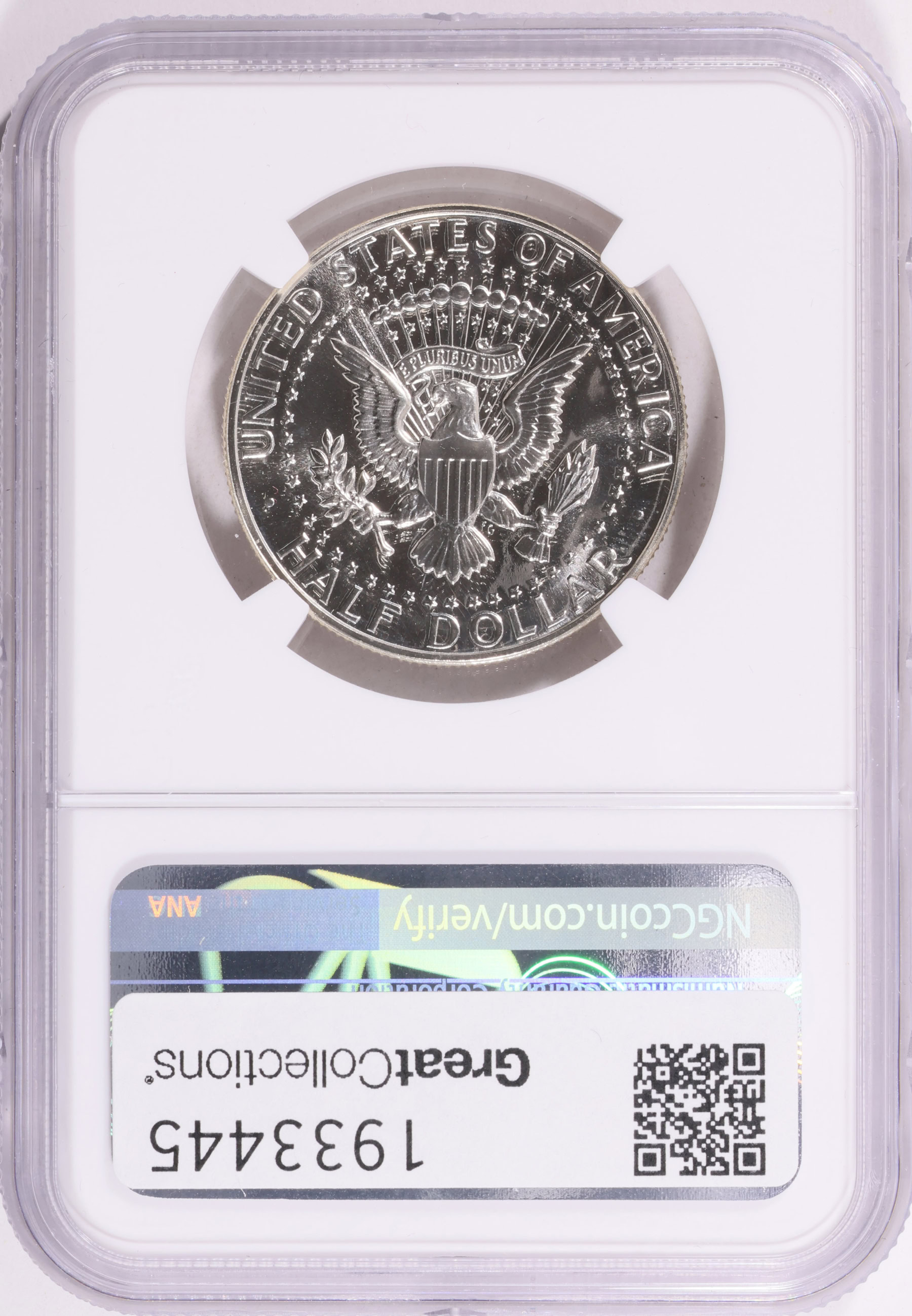 1964 Kennedy Half Dollar NGC Proof-67 (Item 1933445) | GreatCollections ...